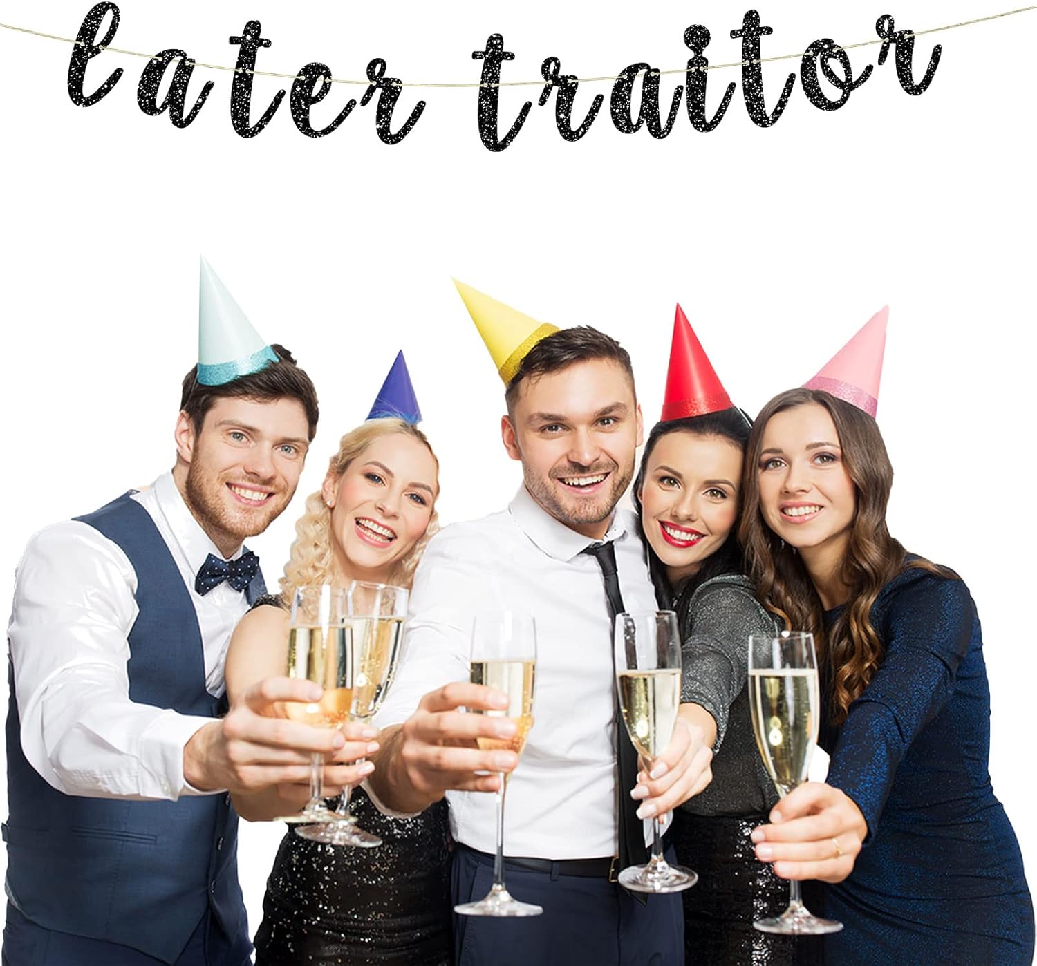 Buy Helewilk Black Glitter Later Traitor Banner - Retirement / Farewell ...