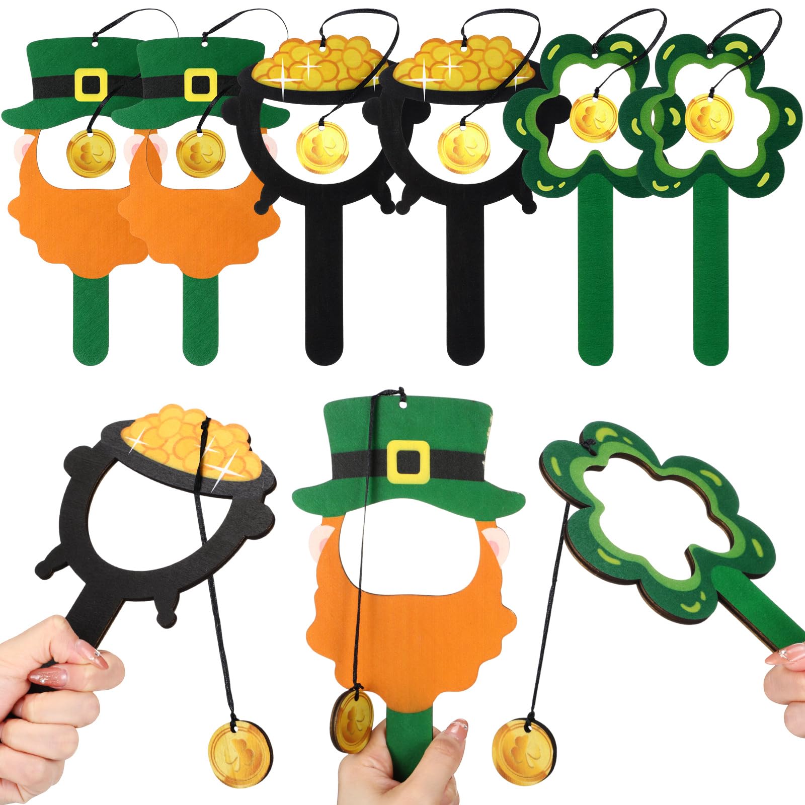 Snapklik.com : 6 Pcs St Patricks Day Games Gold Coins Leprechaun Trap ...