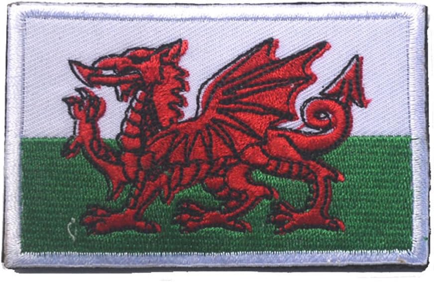 GreatPlus Wales Flag Patch Embroidered Military Tactical Morale Patches ...