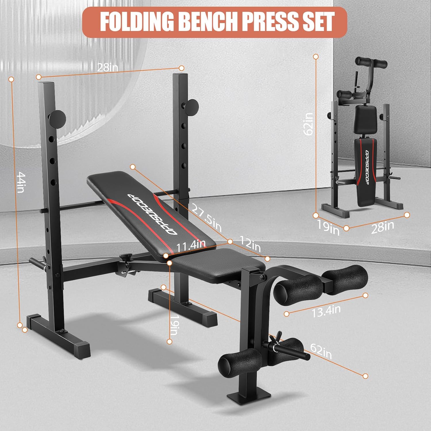 OPPSDECOR Weight Bench User Manual
