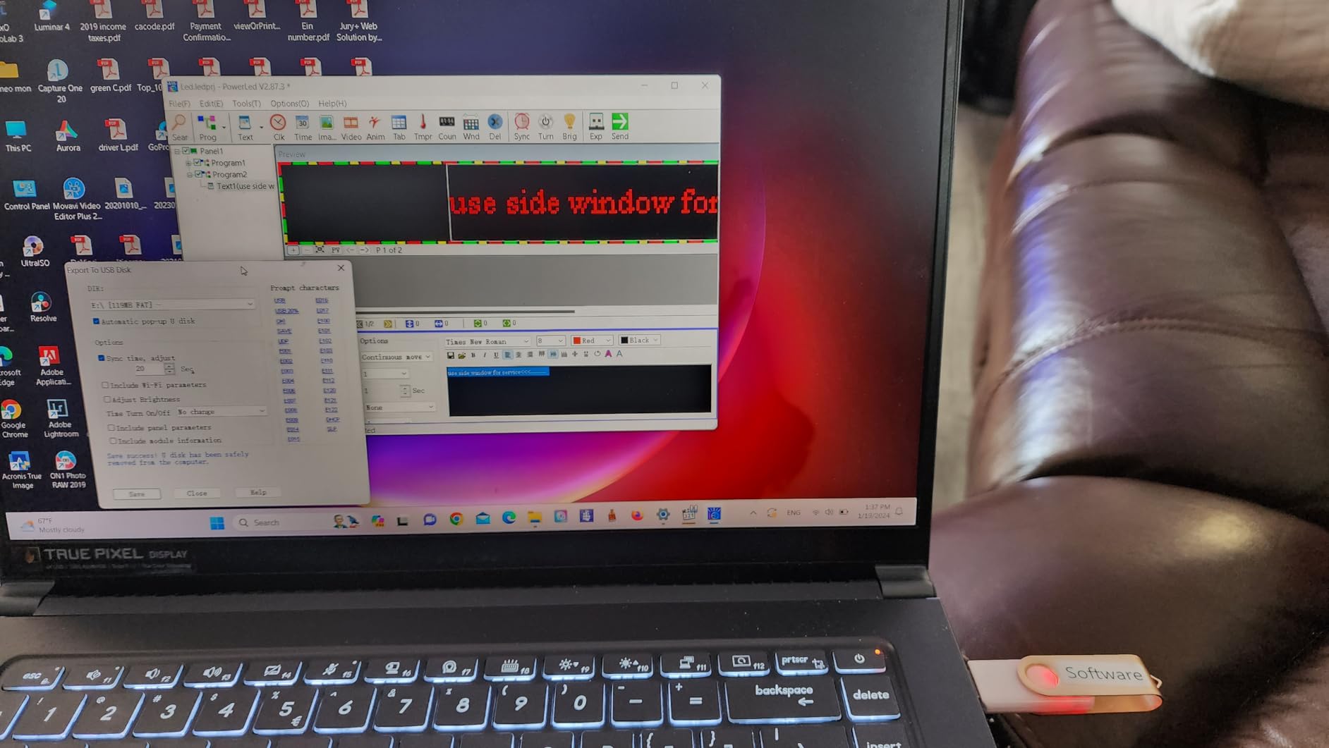 $20/mo - Finance Programmable LED Sign P10 Indoor LED Display 39" x 7.5 ...