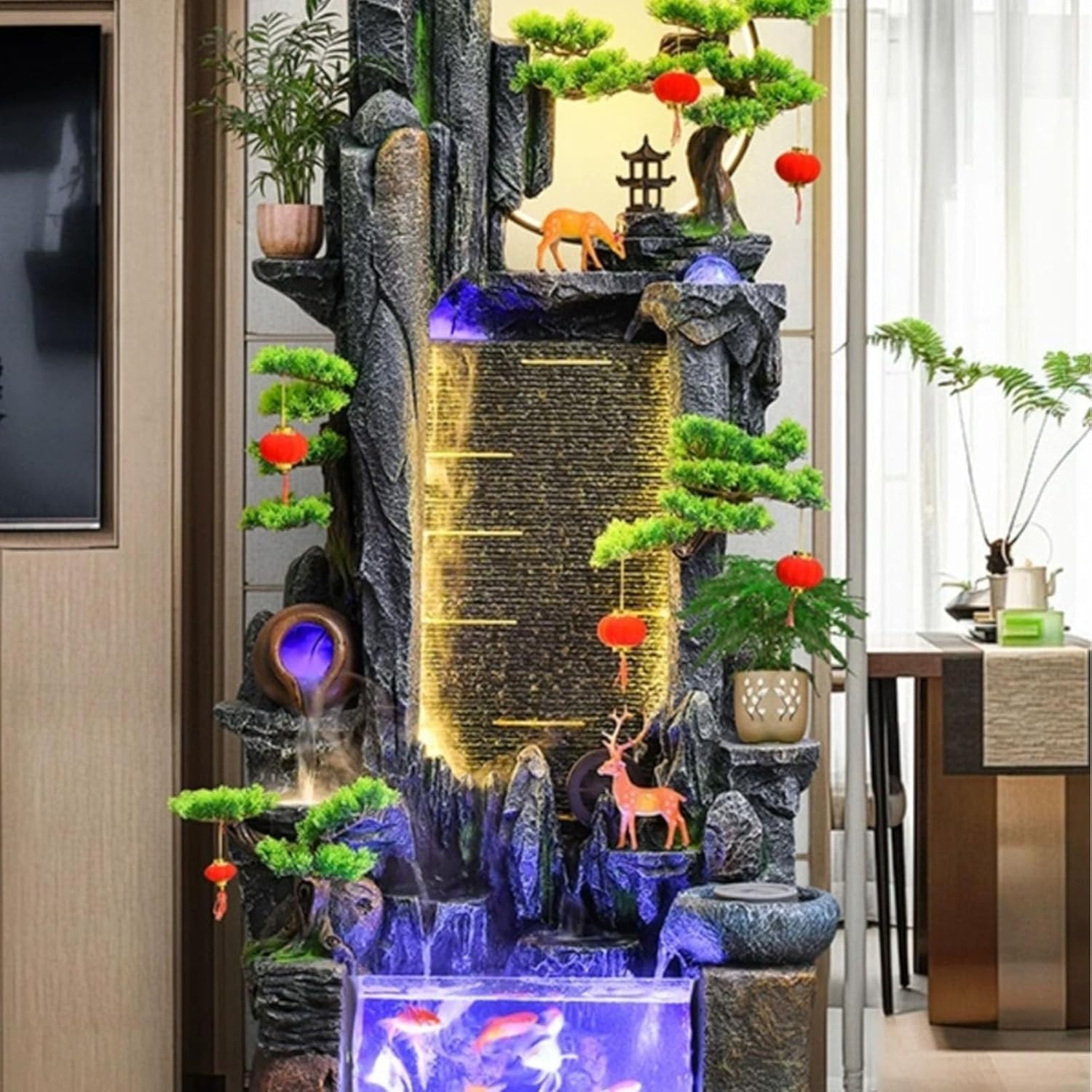 Rooms With Indoor Waterfalls Electric Desktop Water Fountains With