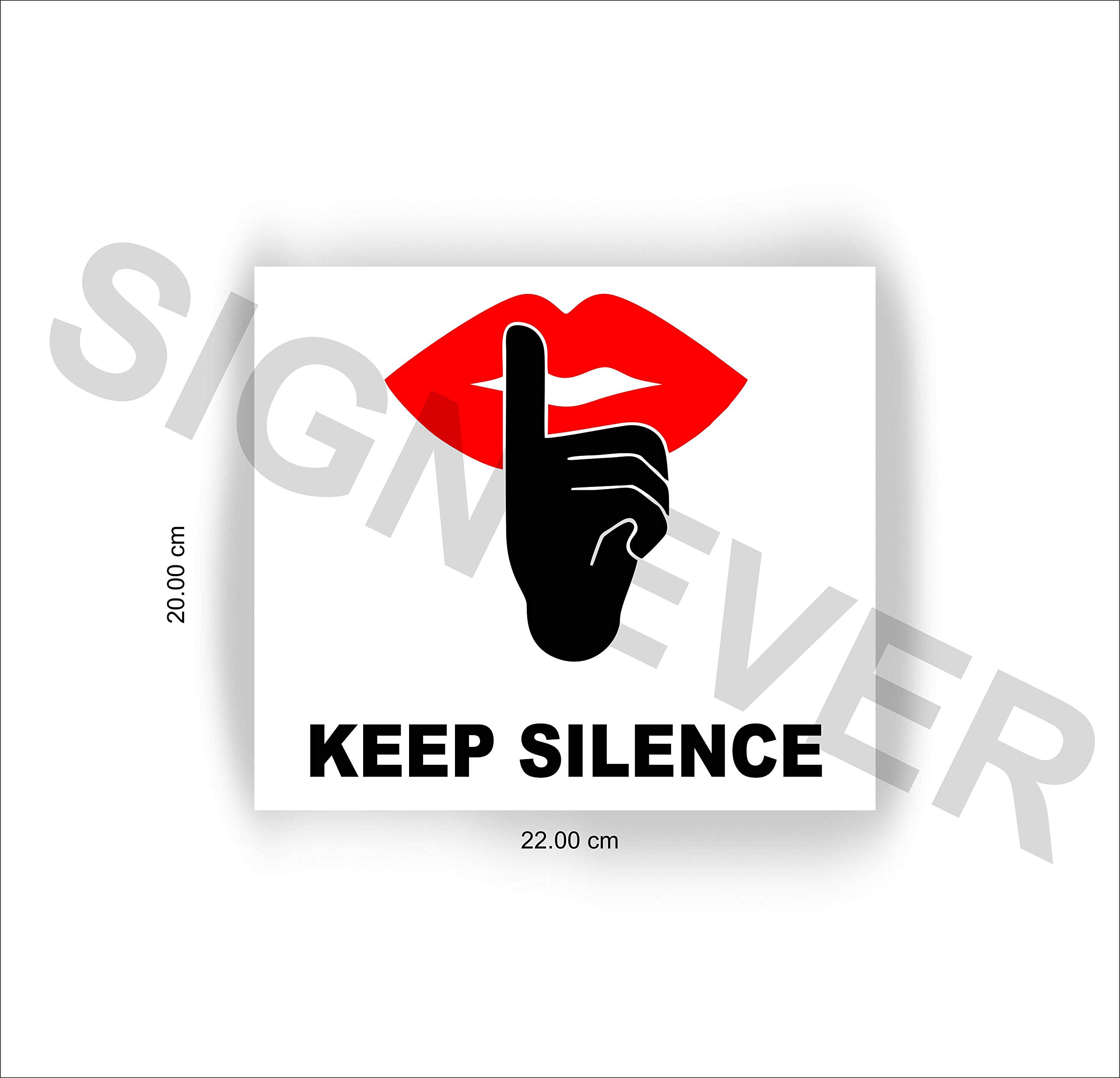 Buy SIGN EVER Keep Silence Sign Board Hospital Bank Office School ...