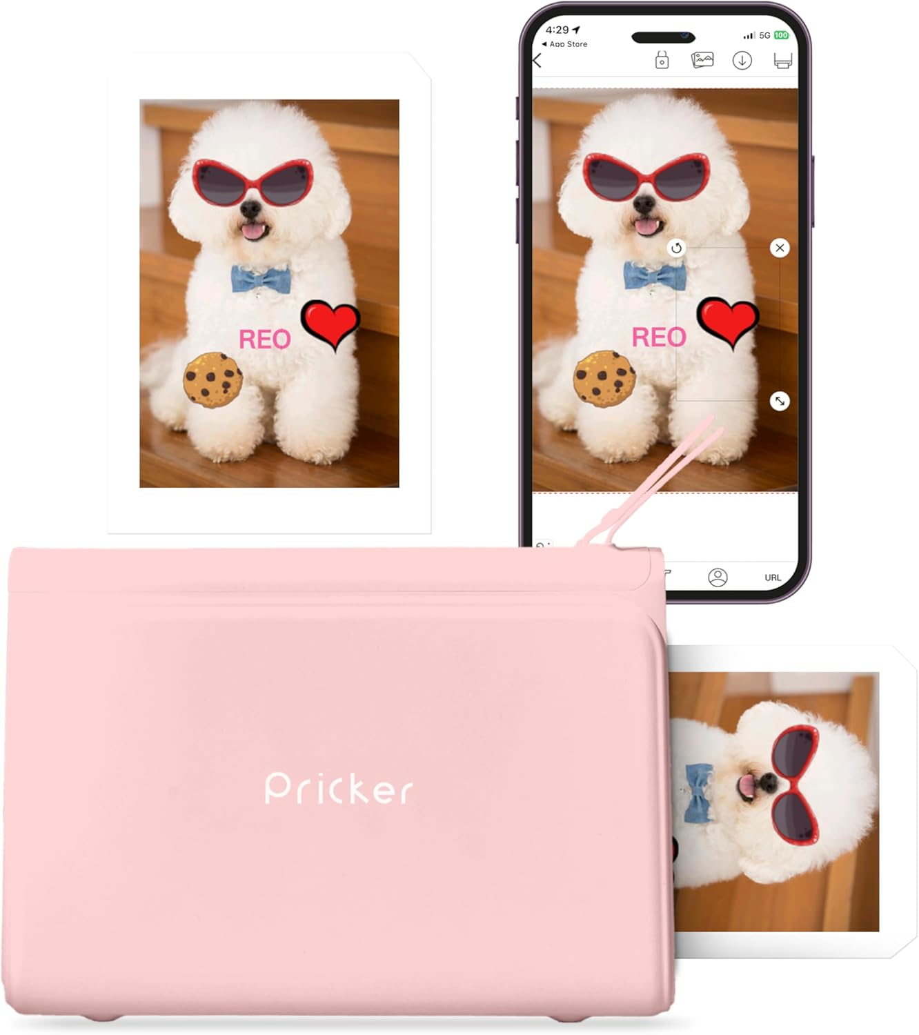 Amazon.com: Pricker+ Photo Sticker Printer | 6PASS Multi Wireless ...