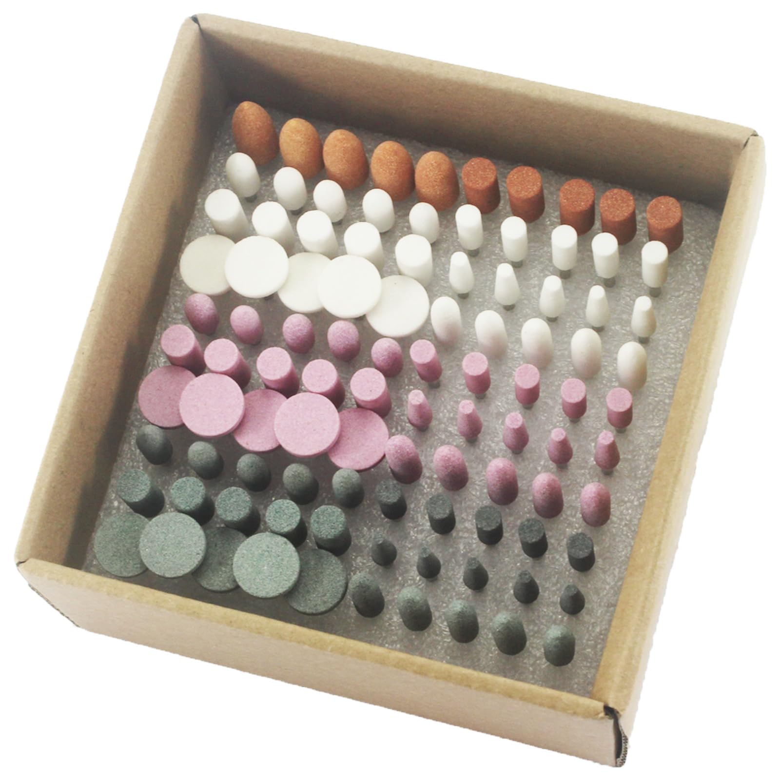 Snapklik.com : JUNLIXN 100 Pcs Rotary Grinding Stones - 3/32" Shank ...