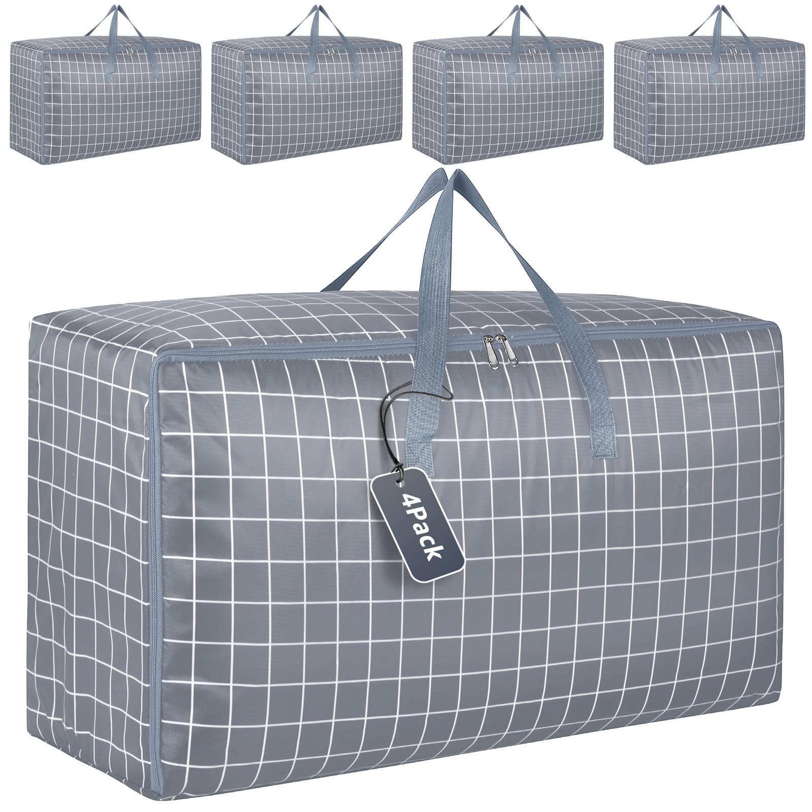 wsryx 4 Pack Extra Large Storage Box with Lids for Moving House ...