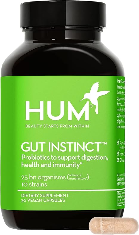 Amazon.com: HUM Gut Instinct - Daily Probiotics for Digestive Health ...