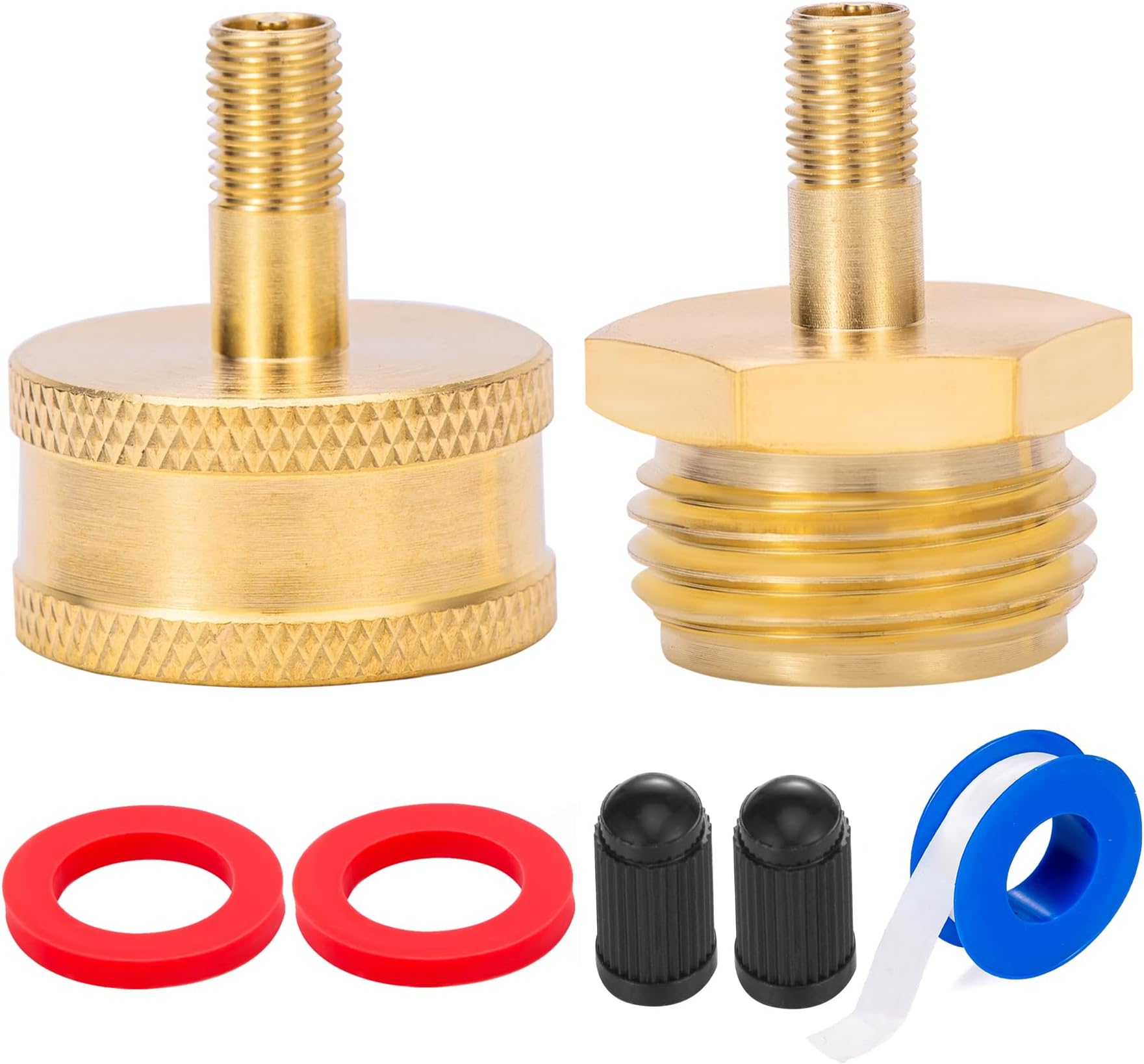 Amazon.com: Tire Inflation Schrader Valve to Garden Hose and Outdoor ...