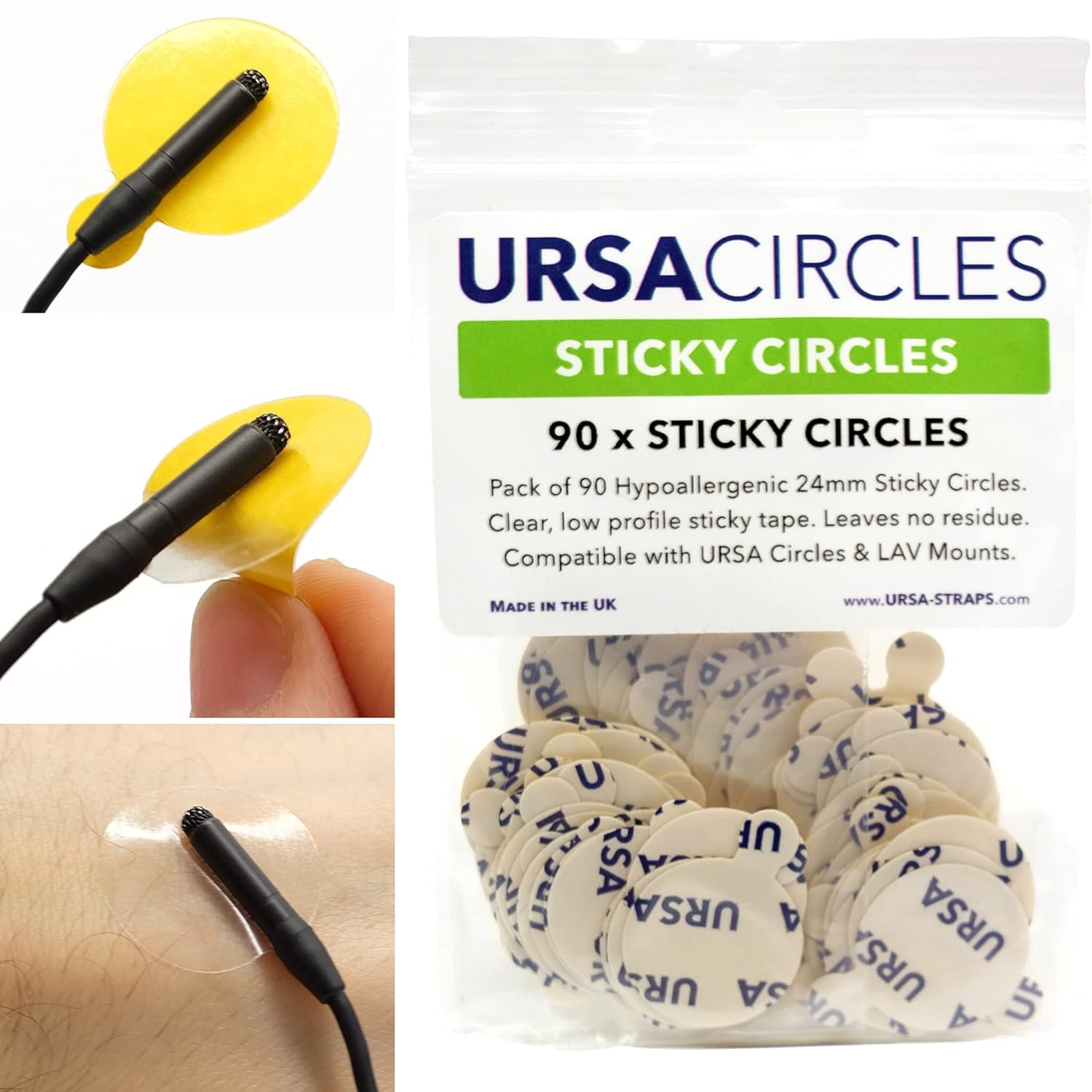 URSA Sticky Circles – Pack of 90. Pre-cut 24mm Sticky Circles for ...