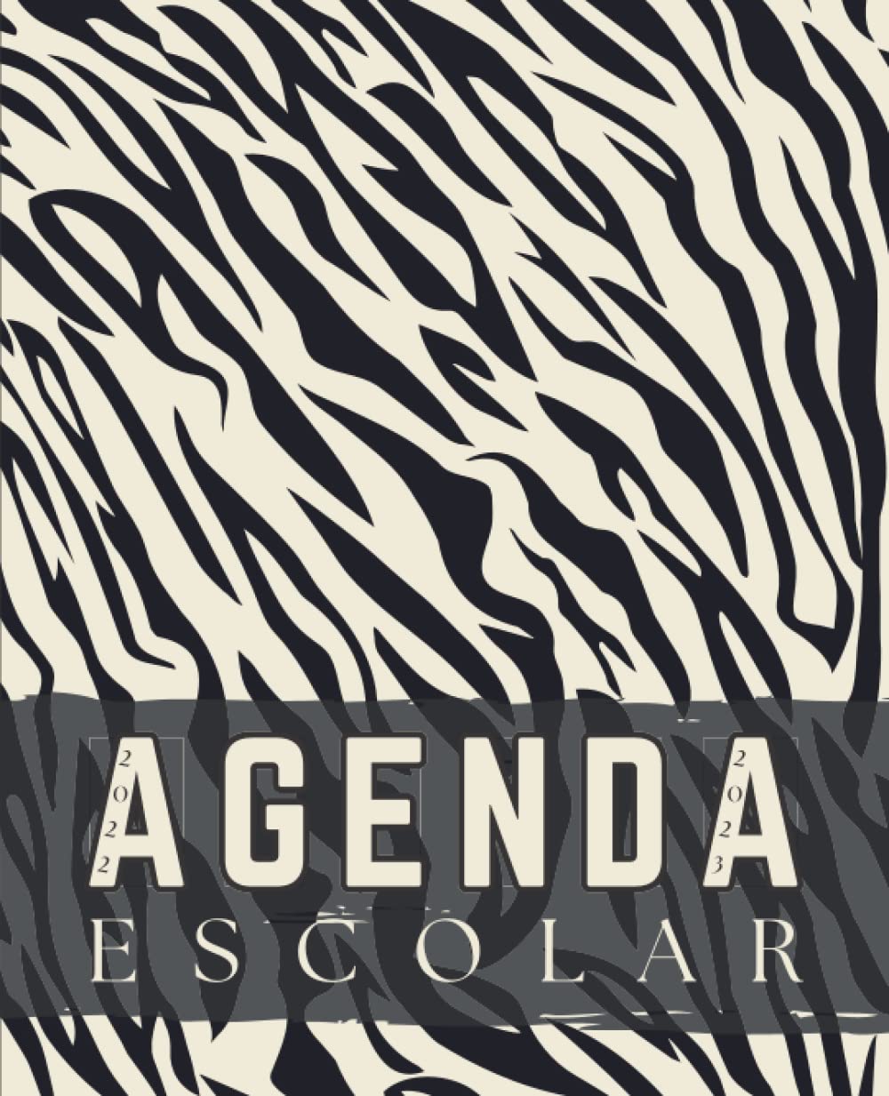 Agenda Escolar 2022-2023 Tigre Blanco: Planificador semanal colegio ...