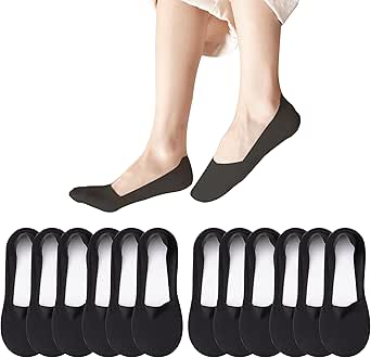 Amazon.com: PENUUP 6 Pack No Show Socks Women Thin Socks Low Cut Liner ...