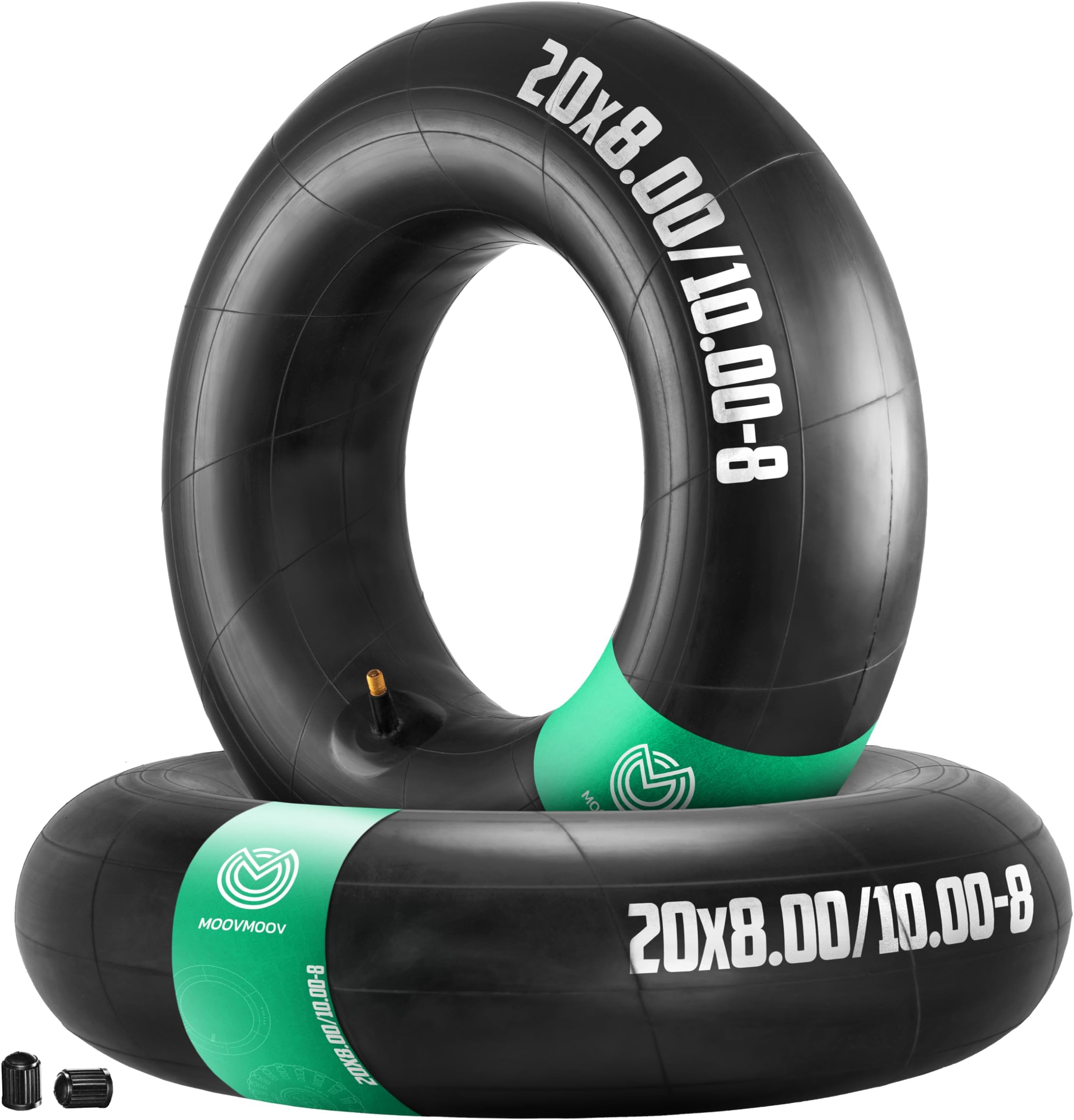 MOOVMOOV (2-Pack) 20x8.00-8 to 20x10.00-8 Inner Tubes | Compatible with ...