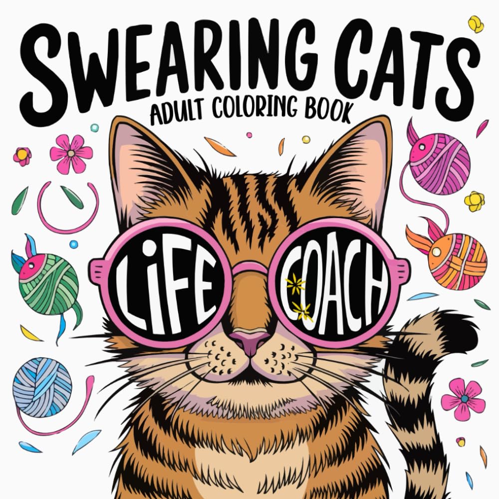Amazon.com: Swearing Cats: Catitude Adult Coloring Book for all Cat ...