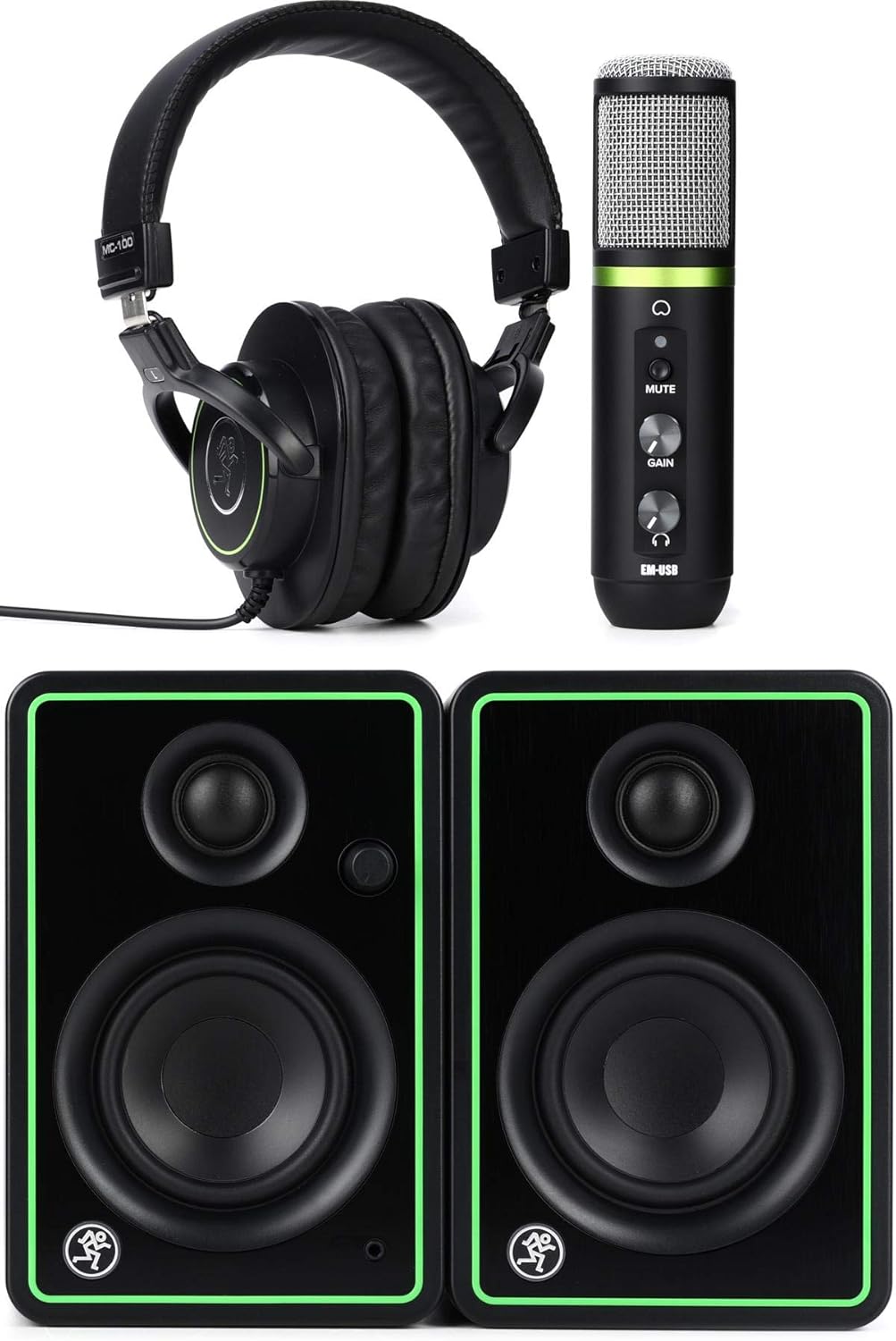 Amazon.com: Mackie Creator Bundle with USB Microphone and Monitors ...