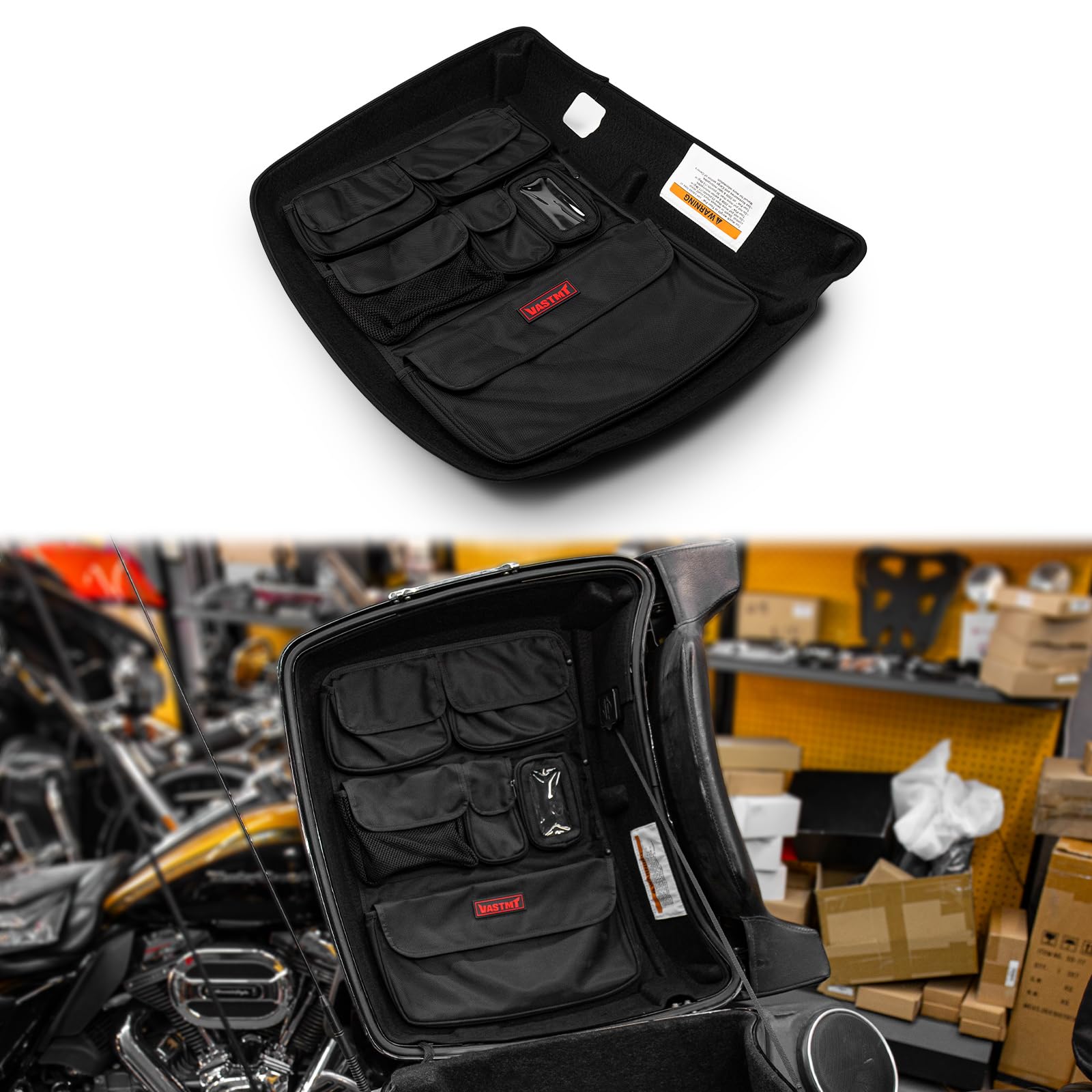Snapklik.com : VASTMT Tour Pack Lid Organizer For 2014-2023 Touring ...