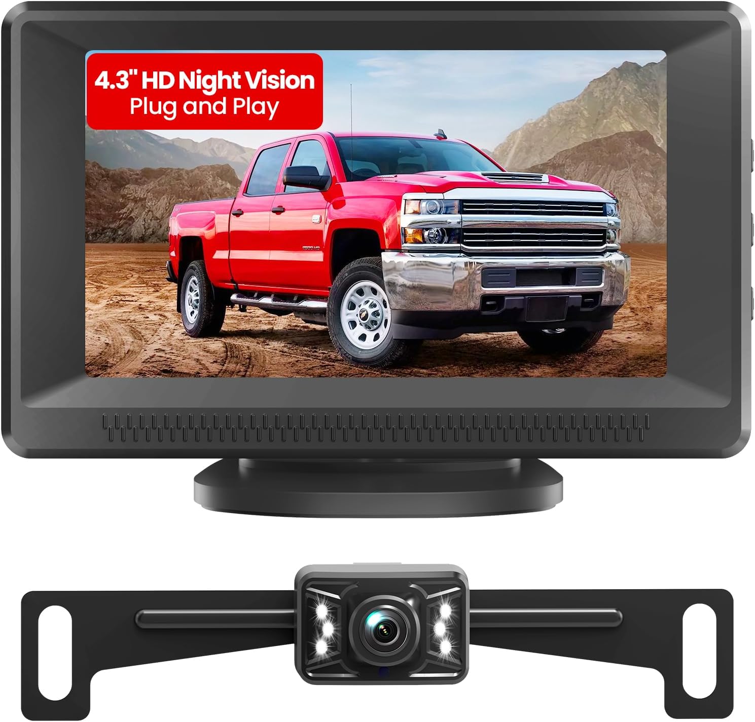 Amazon.com: Back Up Camera for Cars Easy Setup Plug & Play: 4.3 ...