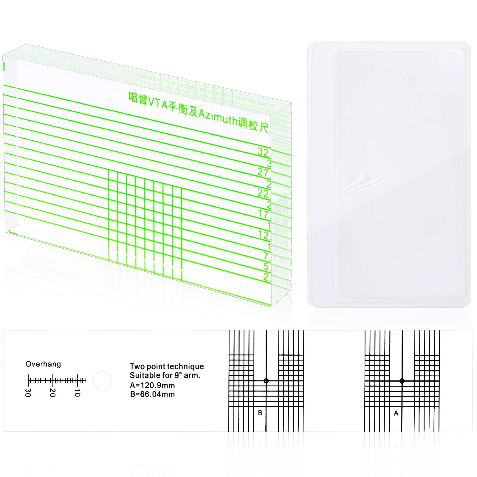 Buy Protractor VTA Set, Turntable Phonograph LP Phonograph Cartridge ...