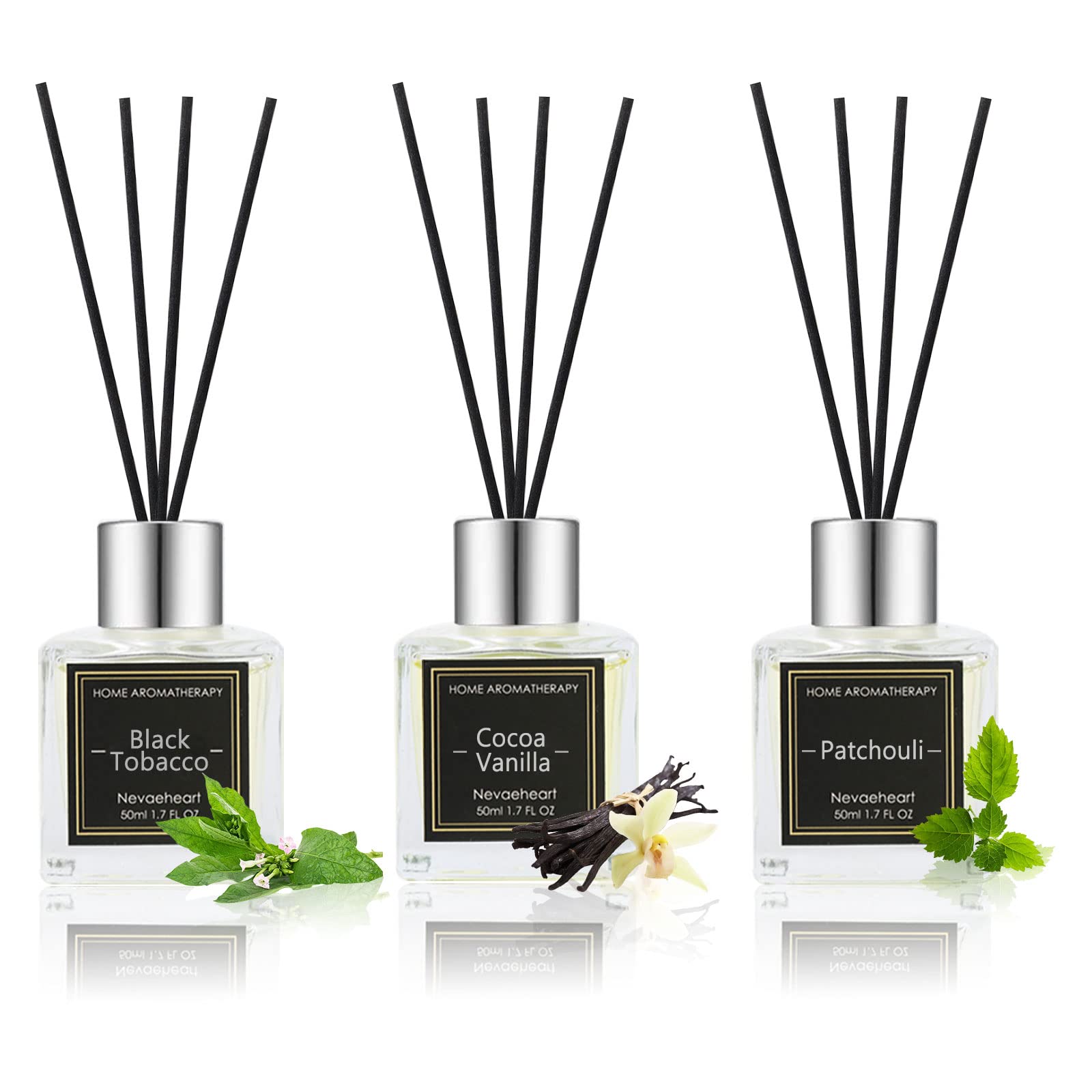 Amazon.com: NEVAEHEART Reed Diffuser Set,Cocoa Vanilla/Patchouli ...