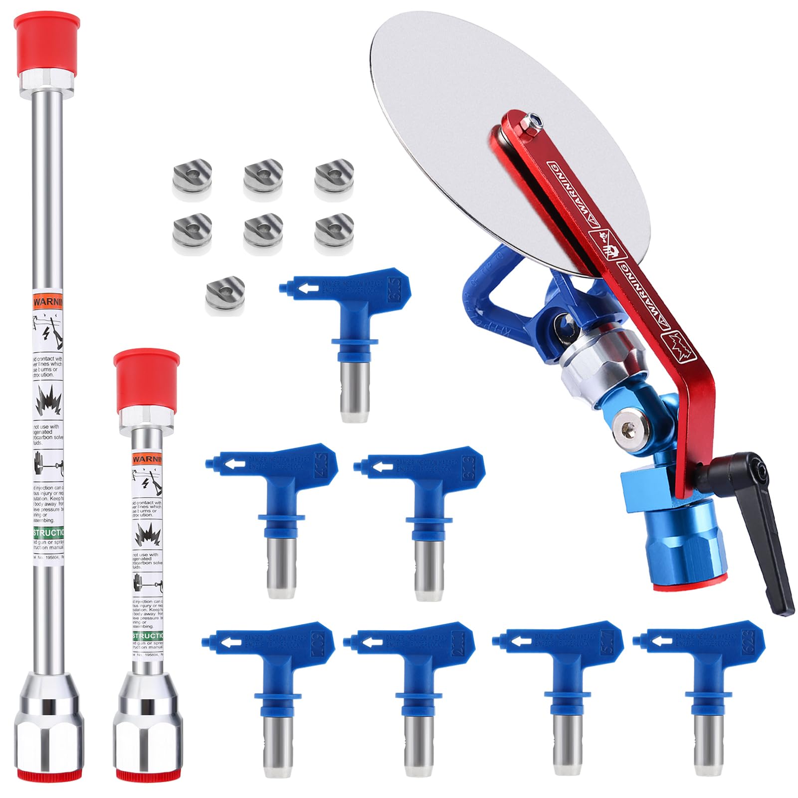 SanSanYa 11PCS Spray Guide Accessory Tool Airless Reversible Spray Tip ...