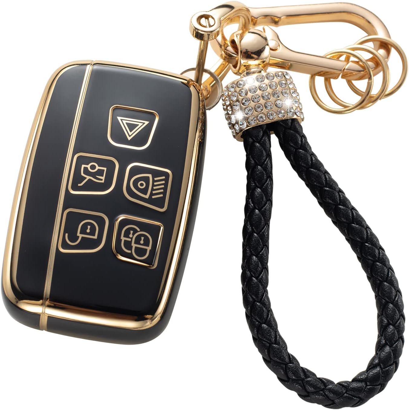 Amazon.com: Gematay for Land Rover Jaguar Key Fob Cover, Key Case ...