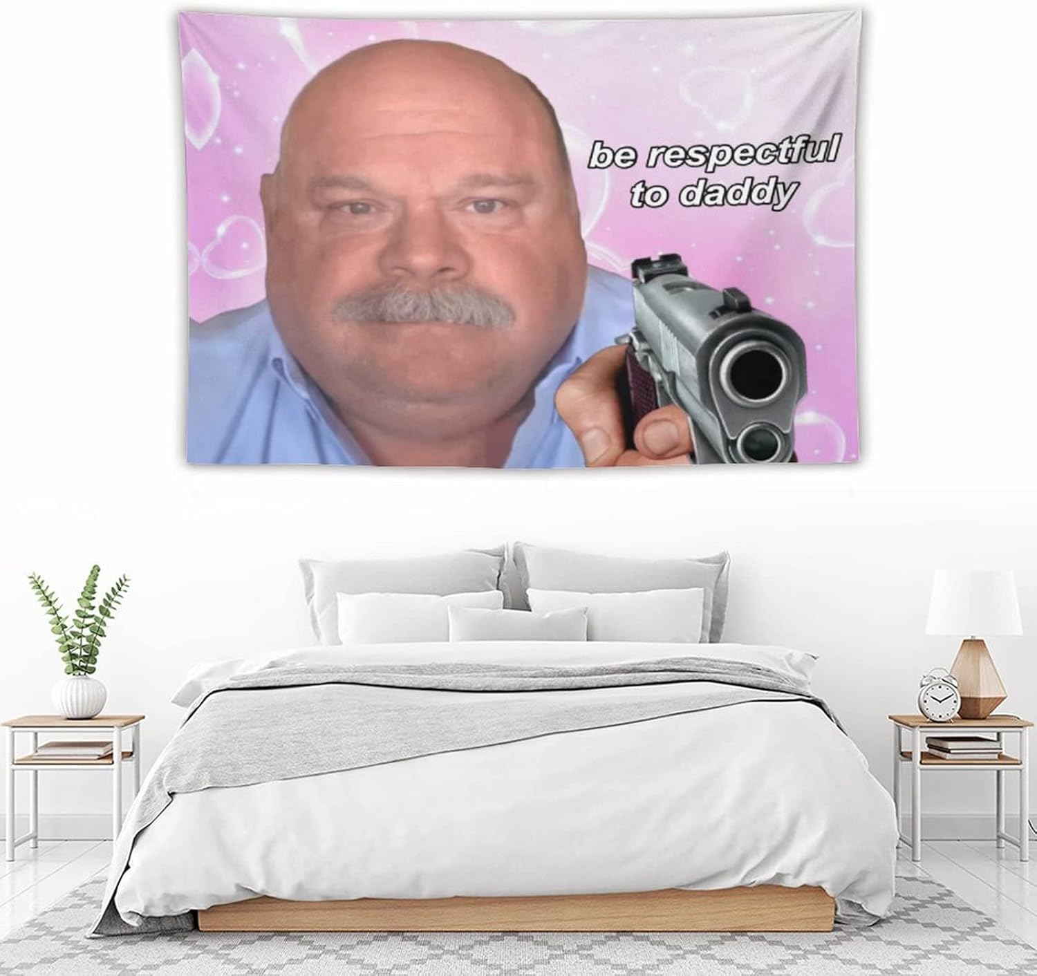 Amazon.com: Kiaonda Bertram Be Respectful to Daddy Funny, 40inx60in ...