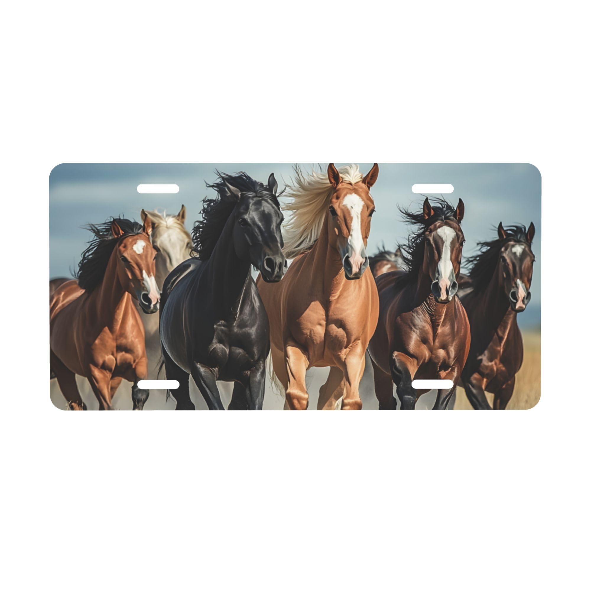 Running Horse License Plate Car Front License Plates With 4 ...