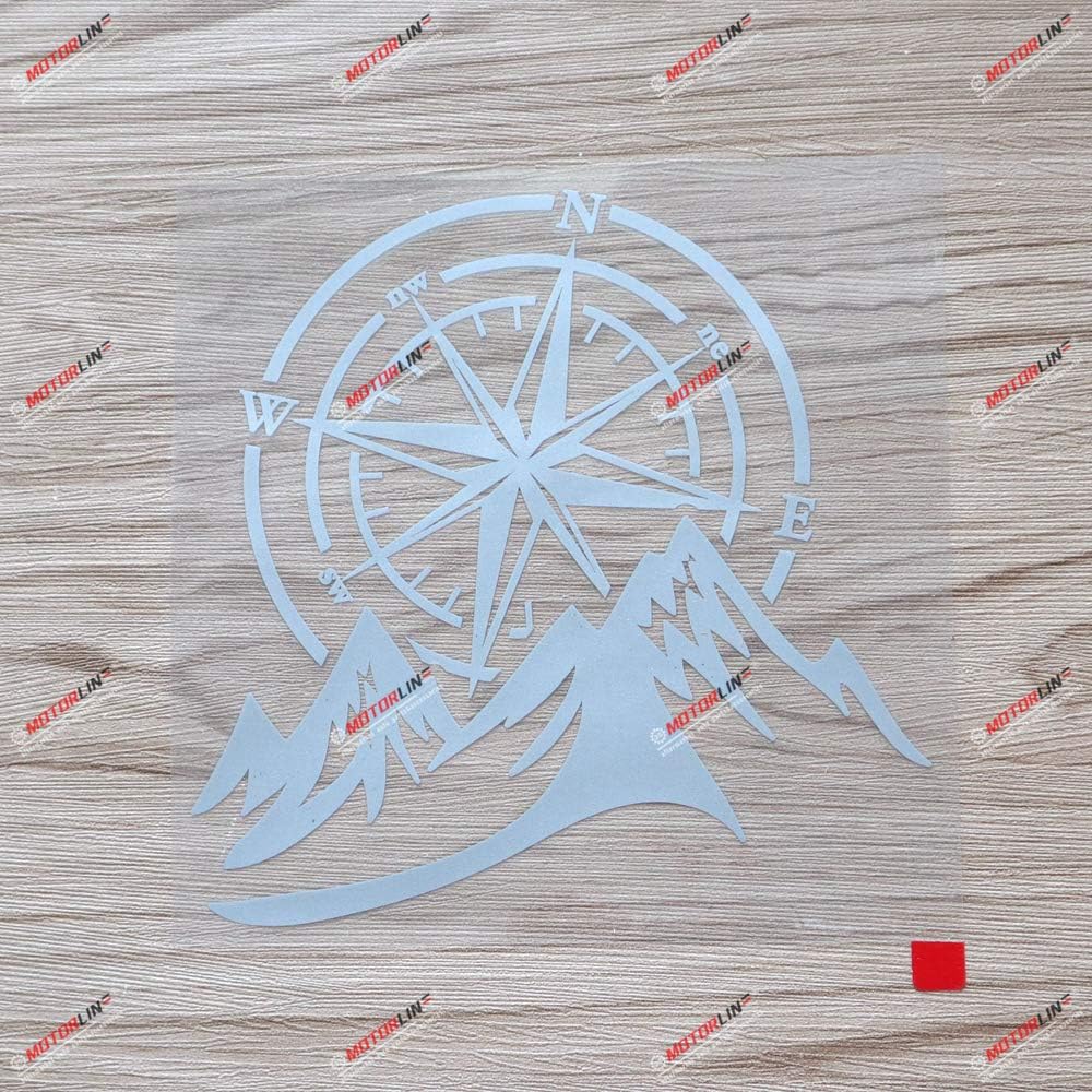 Amazon.com: 6'' Silver 4X4 Off Road Decal Sticker Mountain Compass Car ...