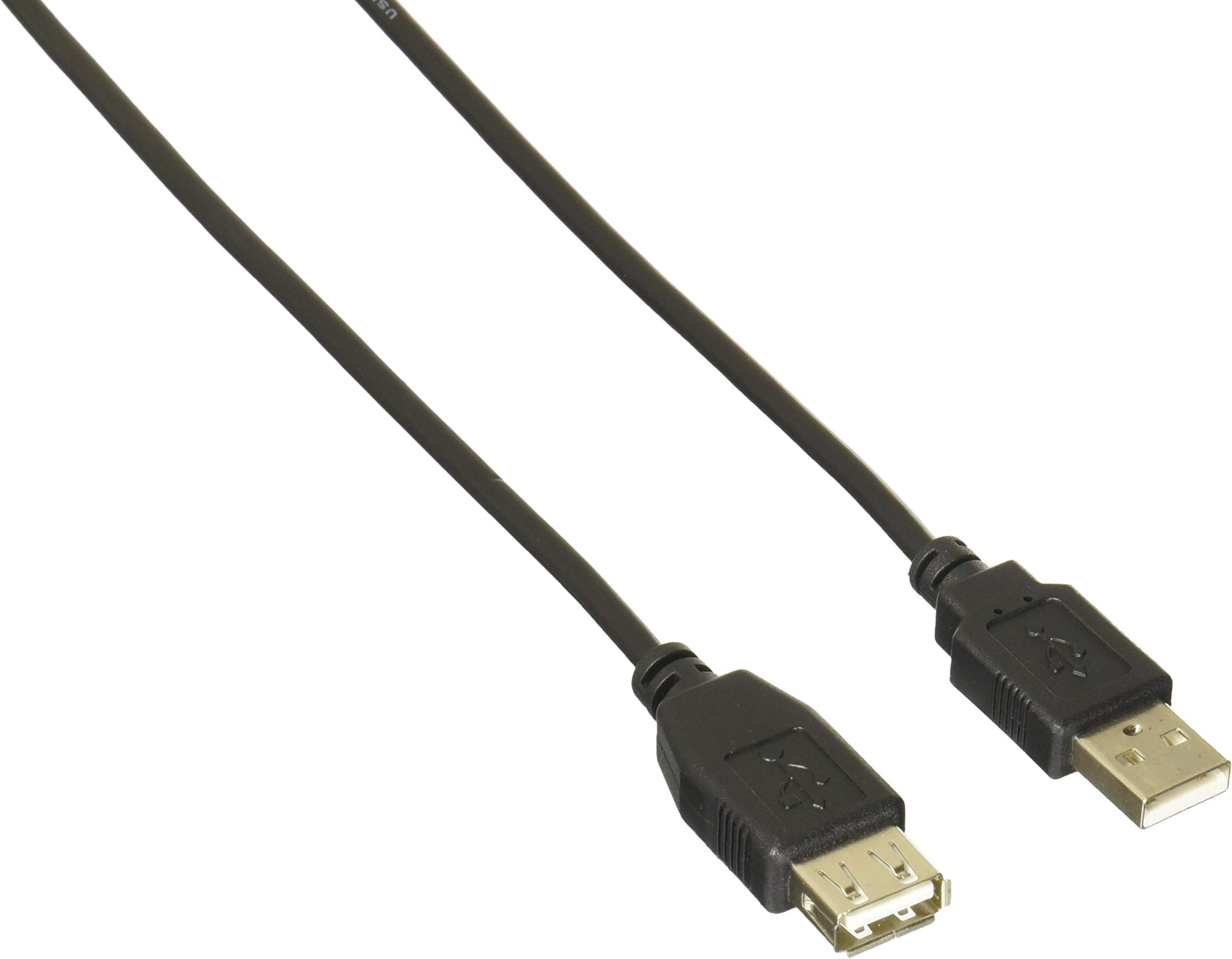 Amazon.com: Amazon Basics USB-A 2.0 Extension Cable, Male to Female ...