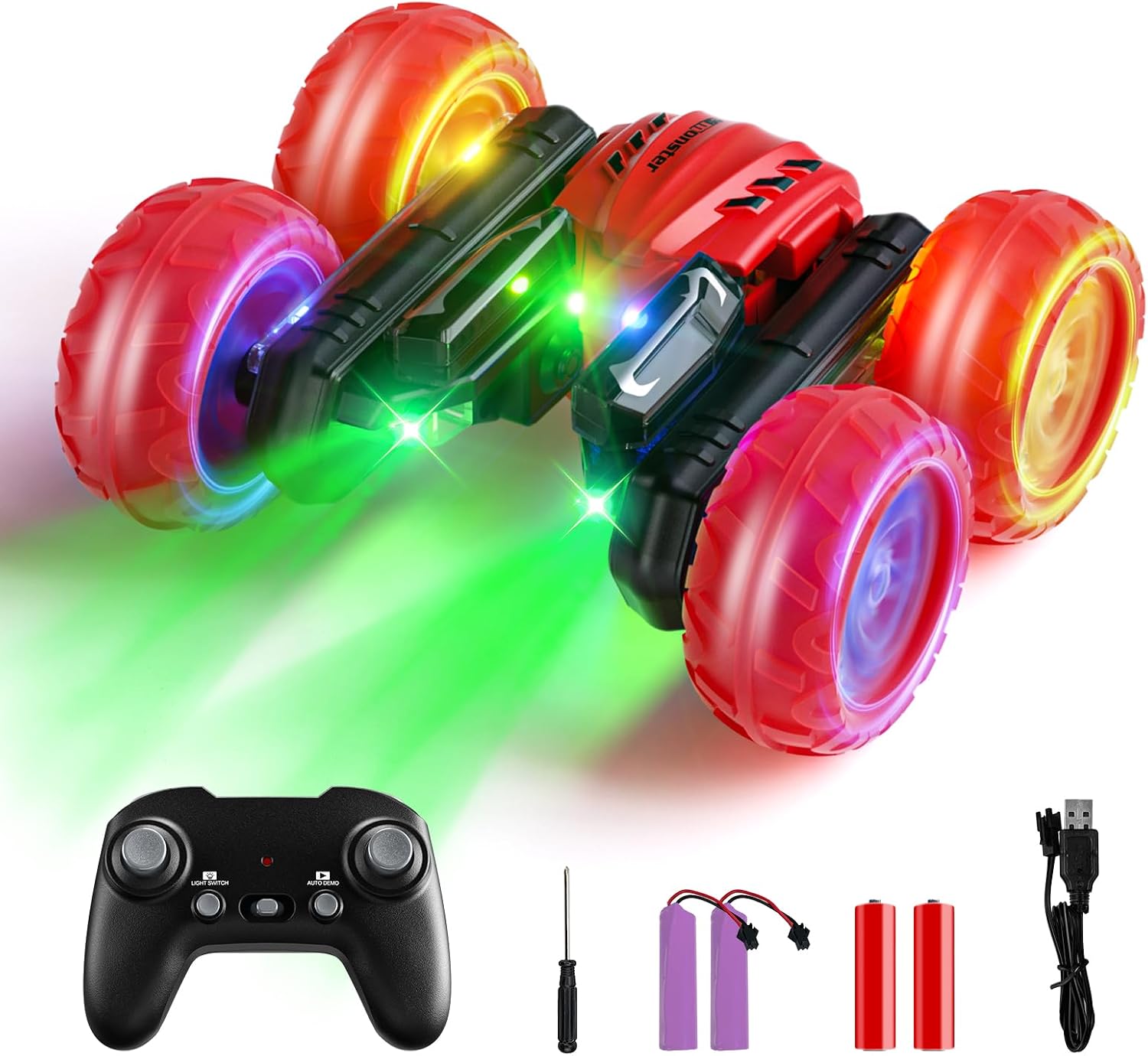 Amazon.com: Remote Control Car RC Cars, 360°Rotating RC Race Car Toy ...