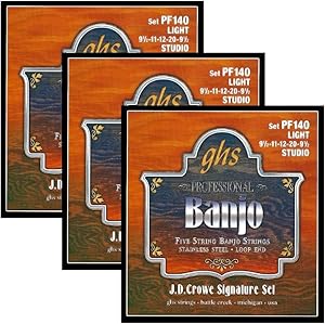 Amazon.com: GHS Strings - 5-String Banjo Strings - J.D. crowe Signature Series (Studio) - Loop ...