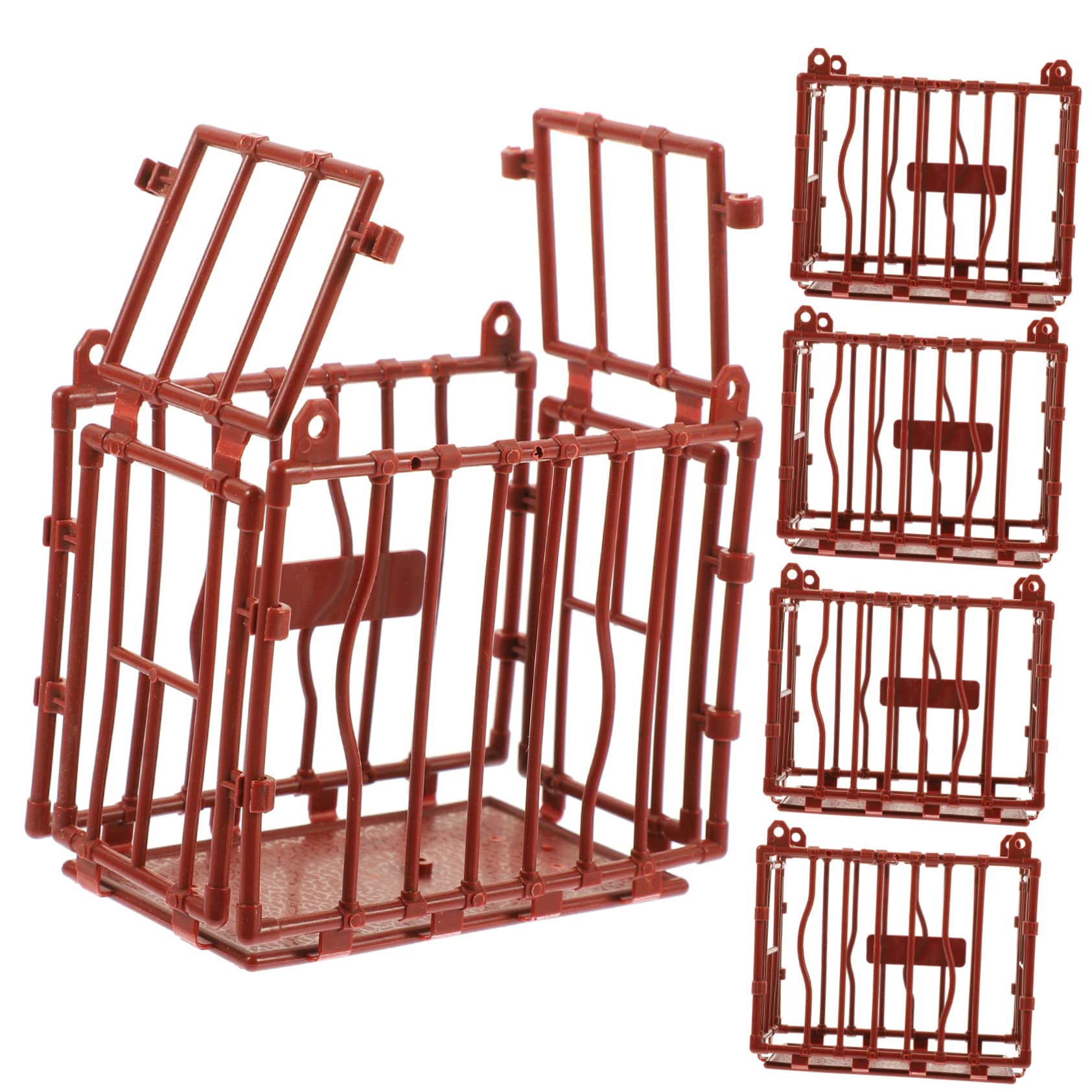 Amazon.com: Vaguelly 5pcs Stable Toys Models House Cage Craft Toys Mini ...
