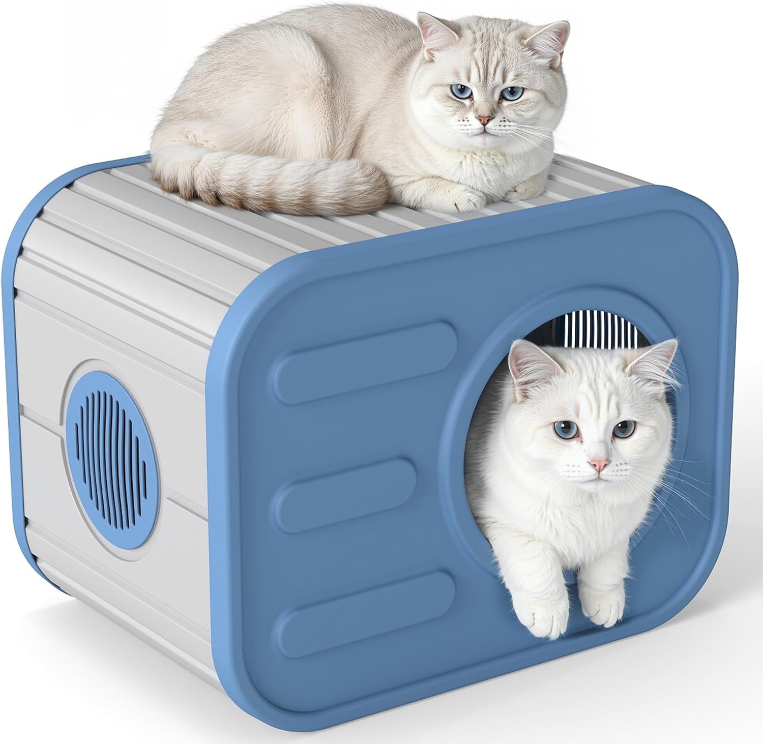 Amazon.com : DRATO Outdoor Cat House Weatherproof Camera-Shaped Resin ...