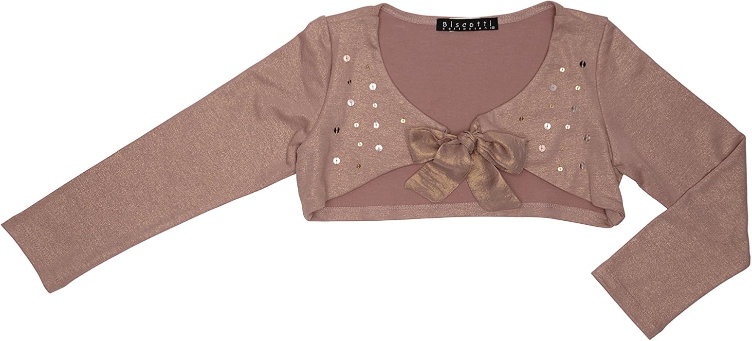 Amazon.com: Biscotti Girl's 2-6X Good As Gold Shrug - Size 6X, Gold ...