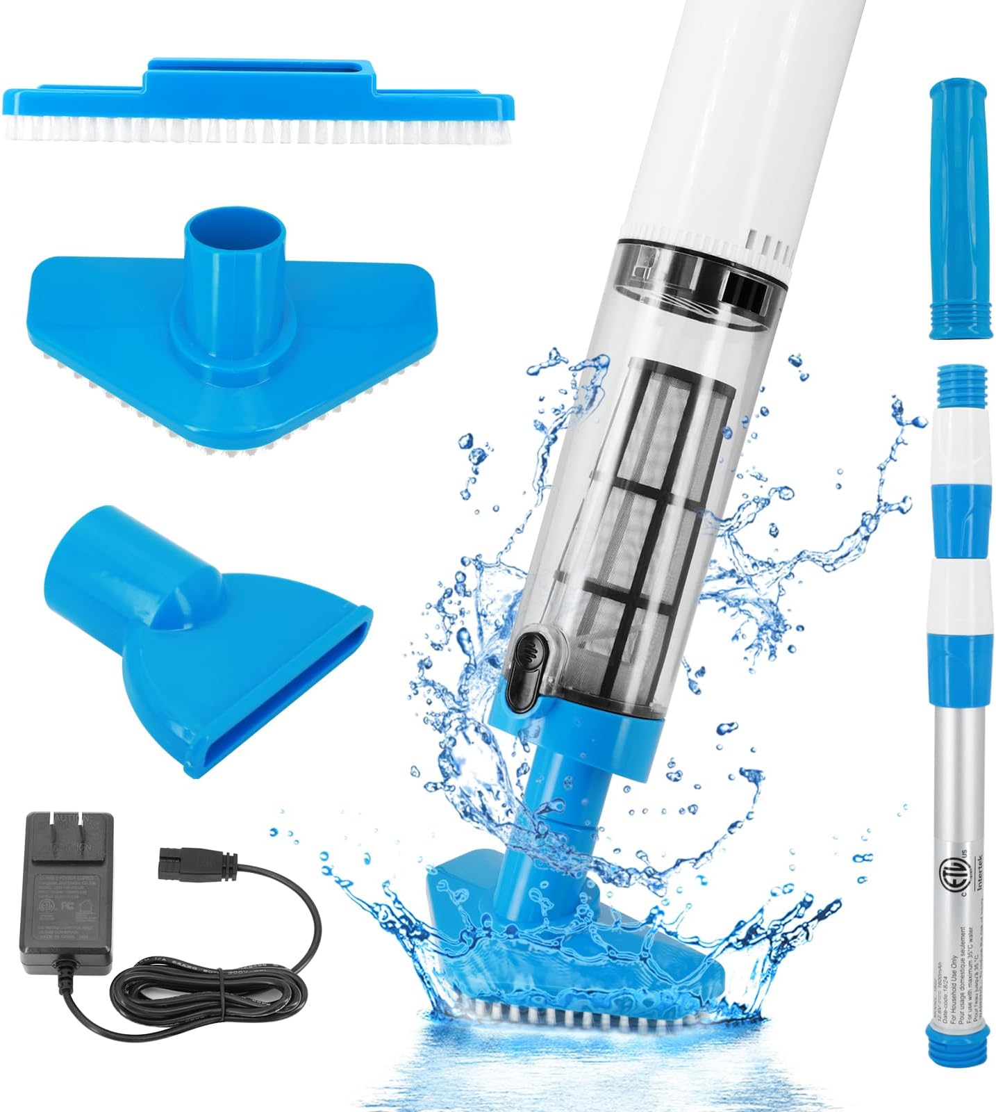 Amazon.com : Cordless Pool Vacuum Cleaner for Above Ground Pool & In ...