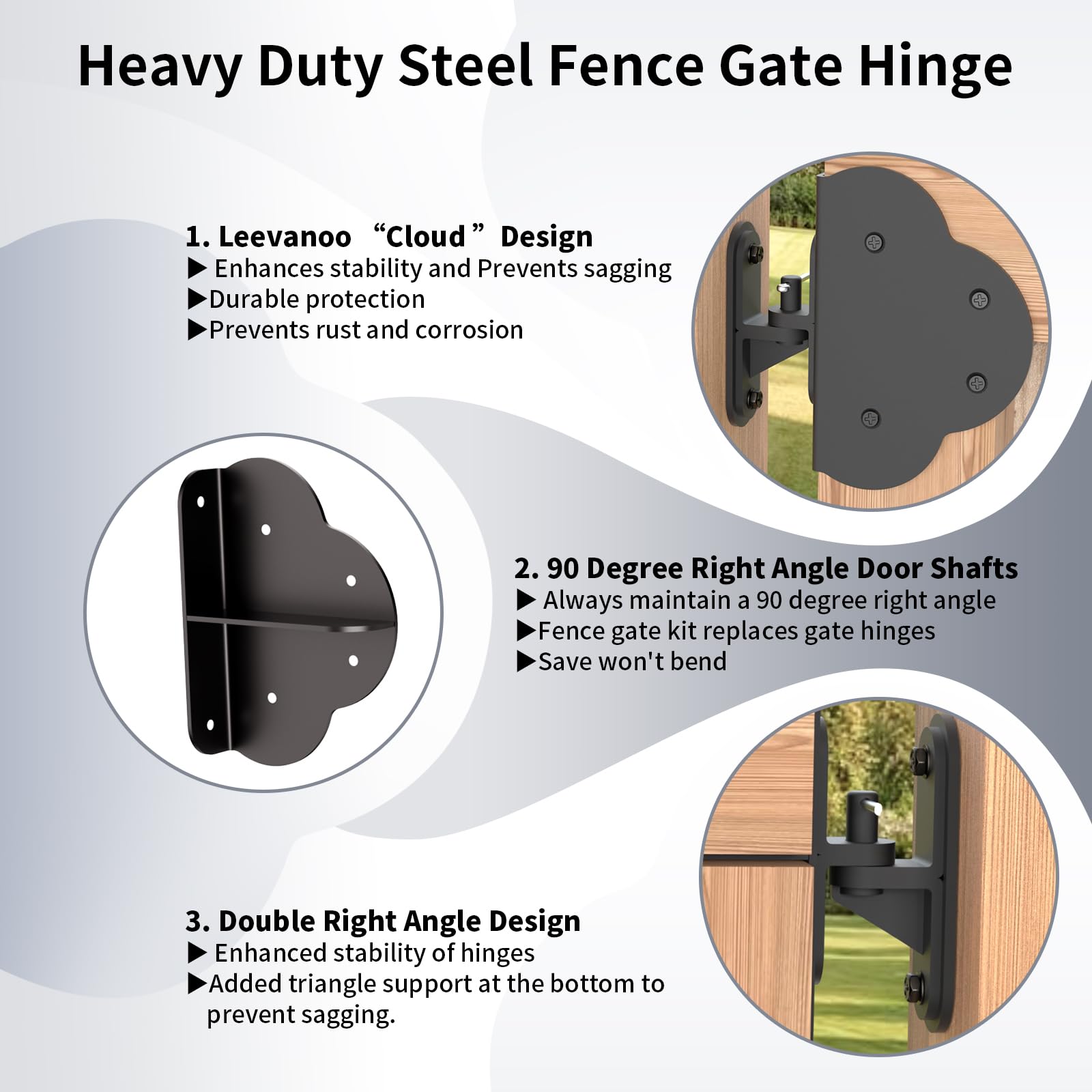 Snapklik.com : Fence Gate Kit,Leevanoo Gate Anti Sag Gate Frame Kit ...