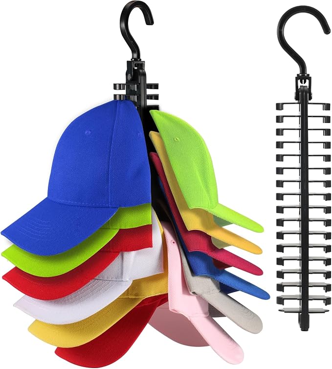 Amazon.com: ZDDGNN Hat Organizer for Baseball Caps Holds Up to 32 Cap ...