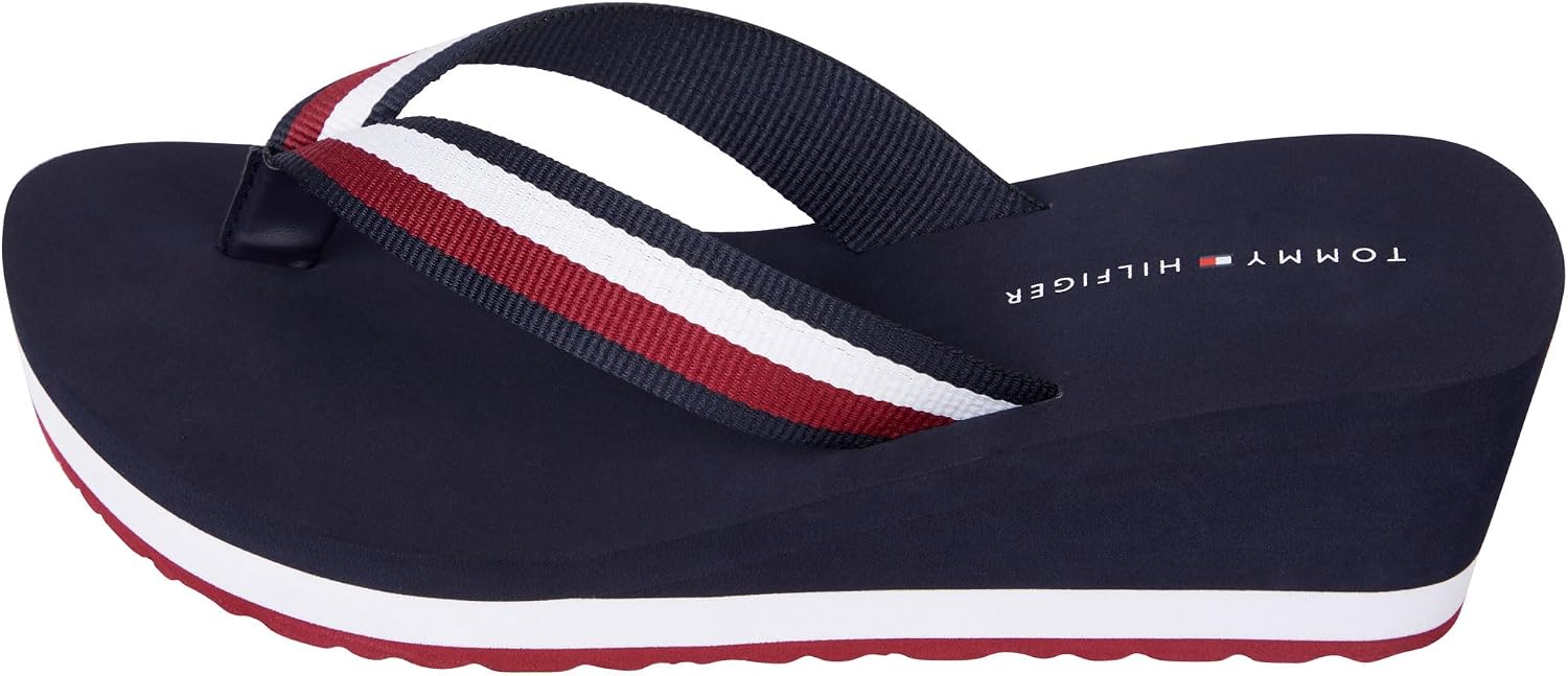 Tommy Hilfiger Damen Flip Flops mit Keilabsatz : Amazon.de: Fashion