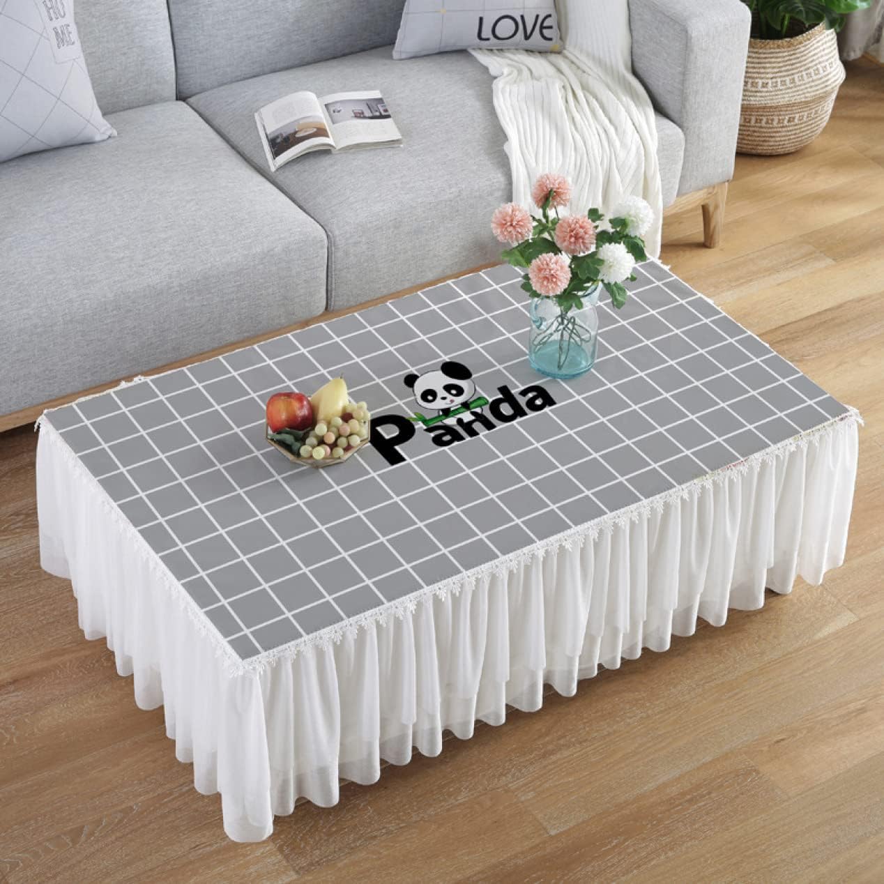 Amazon.co.jp: CSW8DA Table Cover, Tablecloth, Lace, Solid, Scandinavian ...