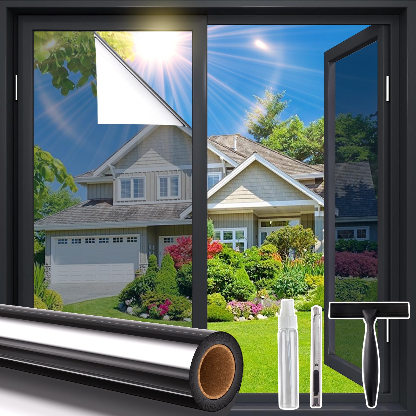 Lifetree One Way Window Film : Mirror Reflective Window Film Privacy ...