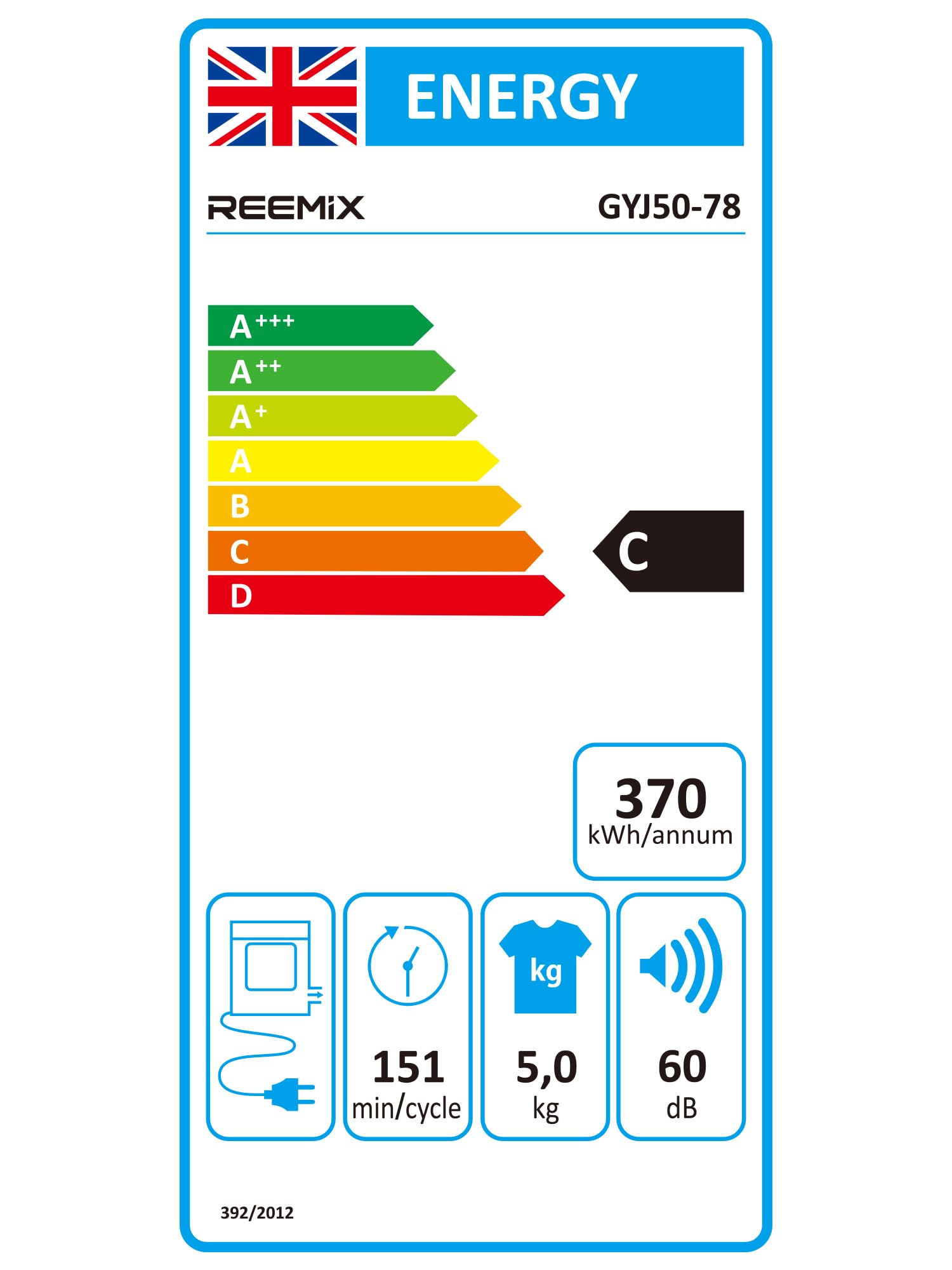 MNBVH Small Tumble Dryer, 5kg Vented Condenser - Portable & Compact ...