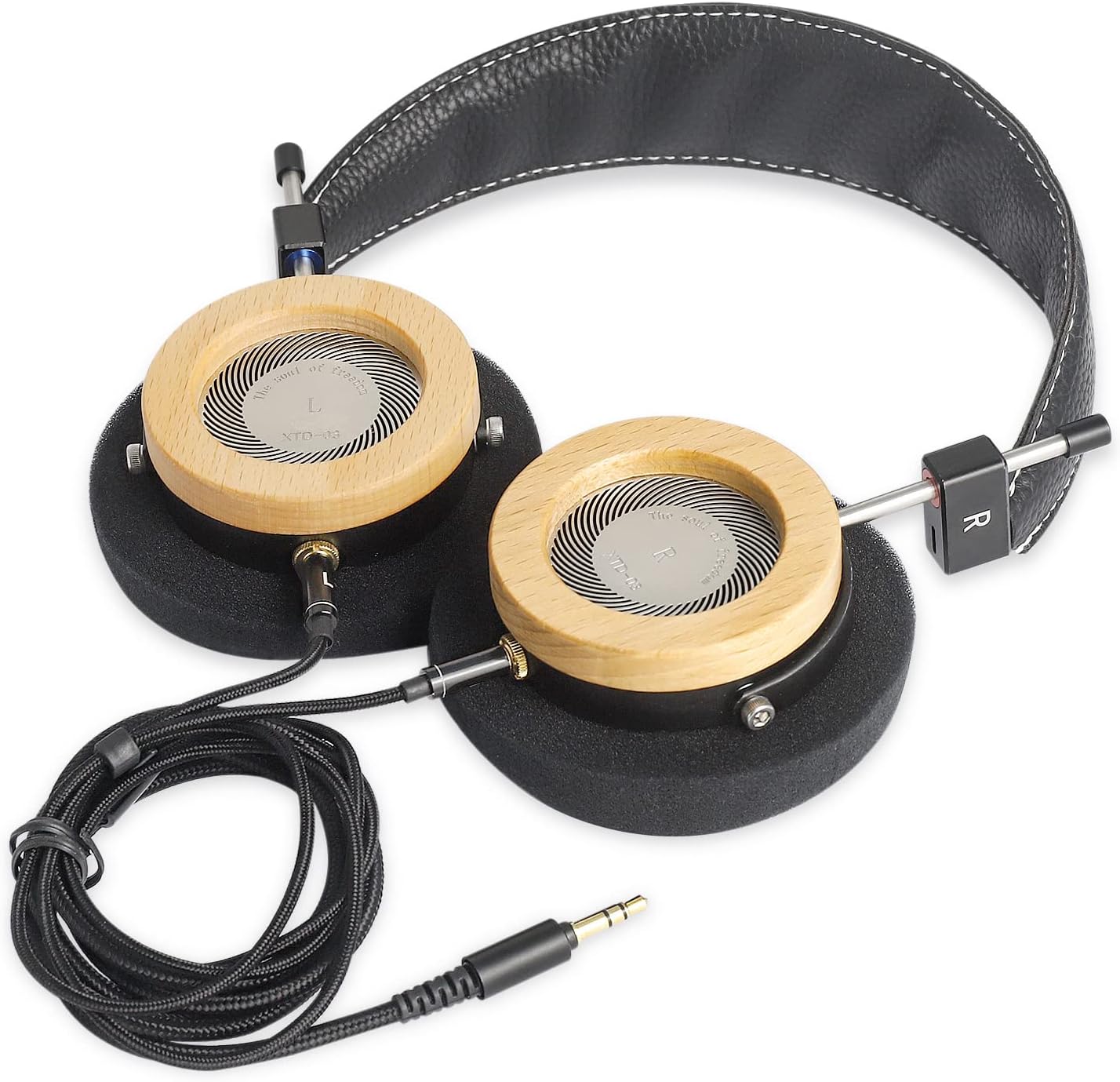 Amazon.com: okcsc Open-Back Stereo Headset Maple Wooden Shell HiFi ...