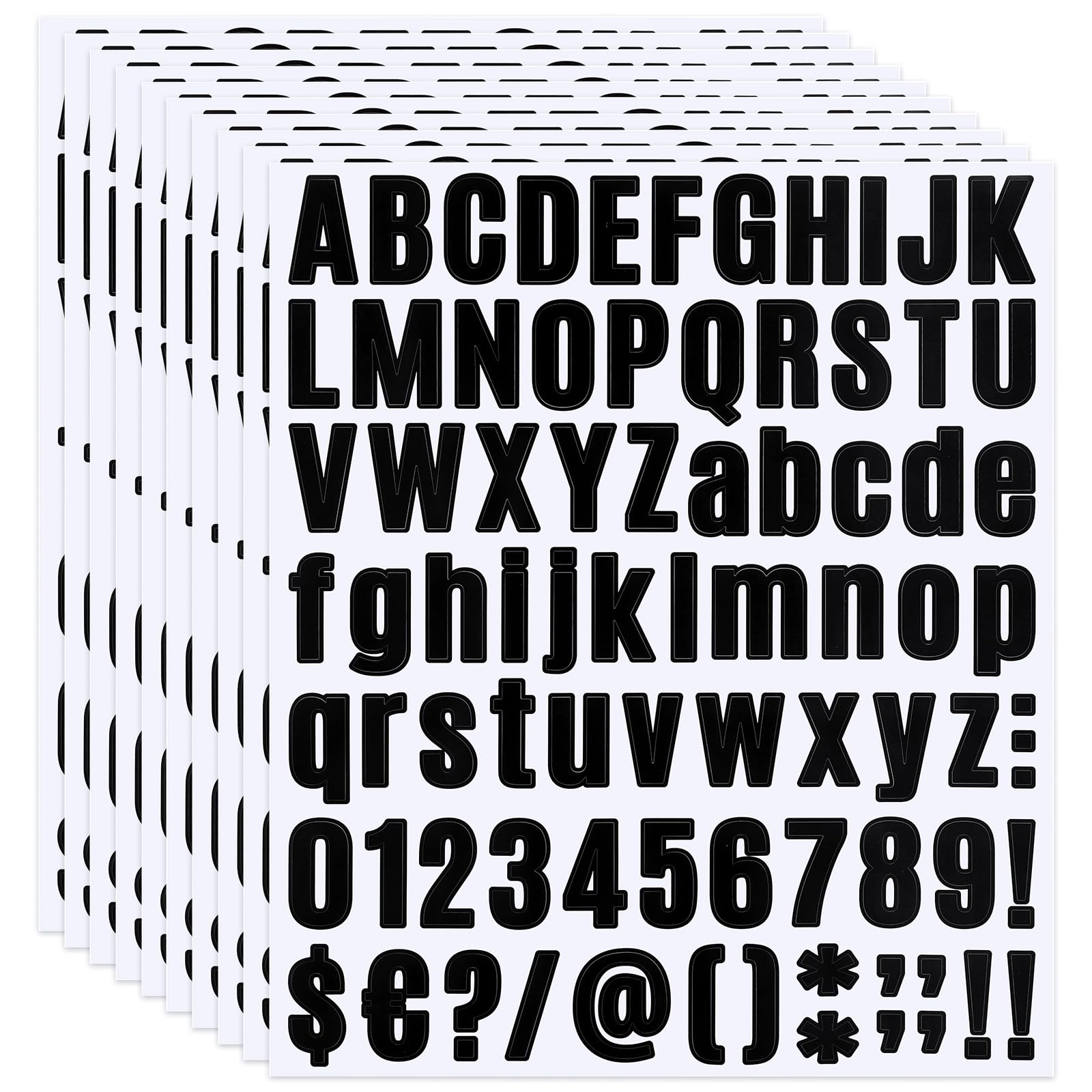 Amazon.com: 10 Sheets Letter Stickers, Vinyl Self Adhesive Letters ...