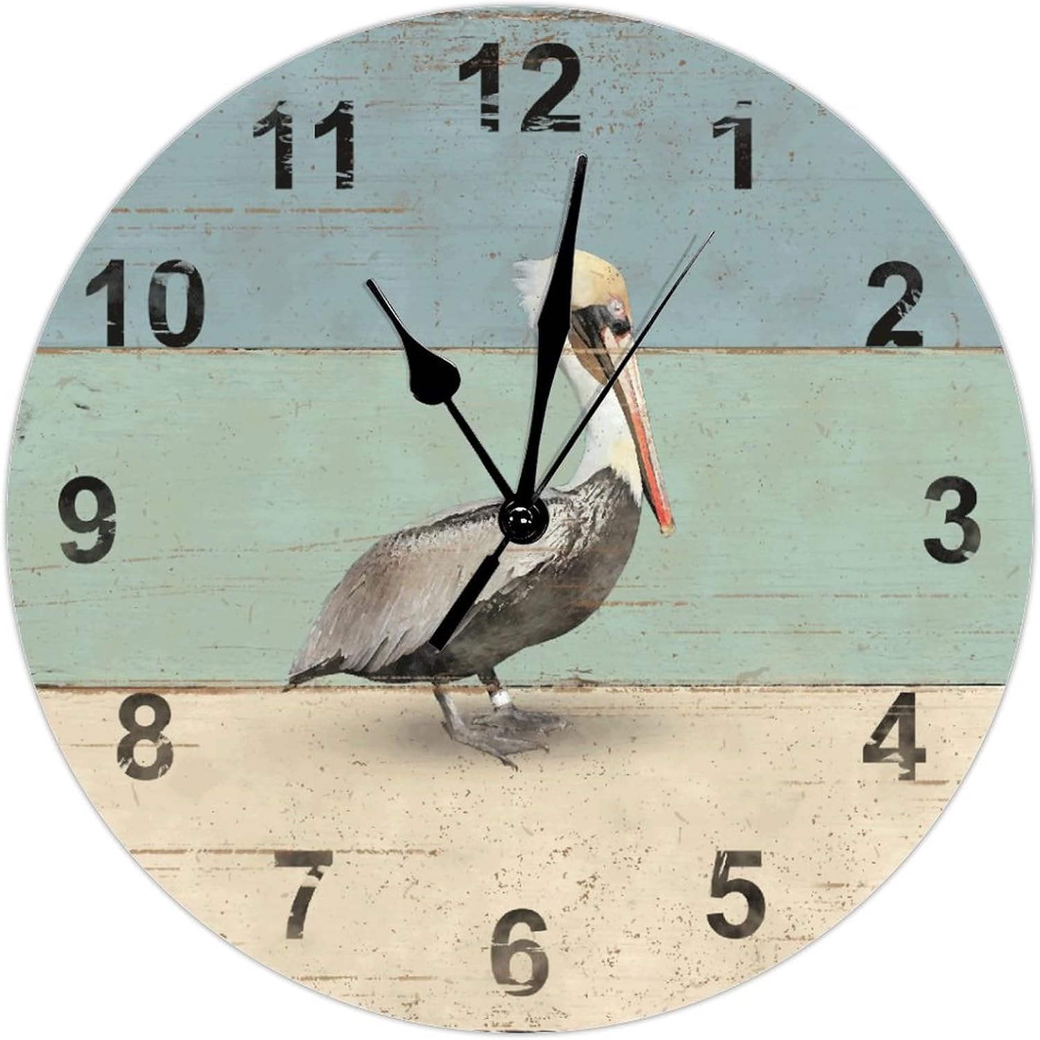 Amazon.com: RainSunshine Digital Wall Clock 12x12 inch Pelican Clock ...
