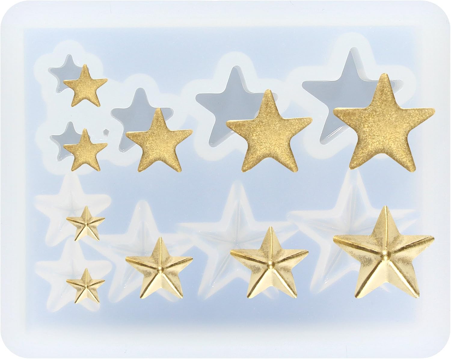 Amazon.com: FUNSHOWCASE Mini Assorted Jewerly Stars Resin Epoxy ...