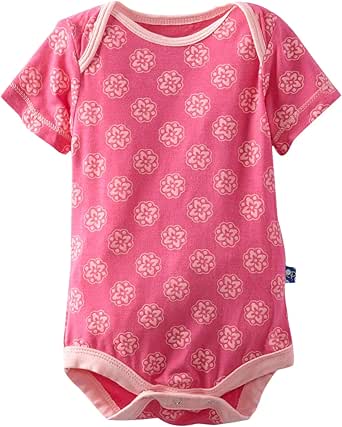 Amazon.com: Kicky Pants Baby-Girls Newborn Print Short-Sleeve One Piece ...