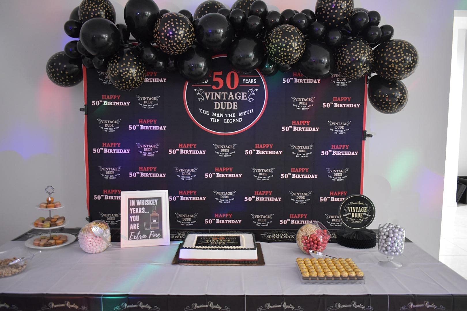 Yeele 7x5ft Vintage Dude 50th Birthday Backdrop For Men Fifty ...