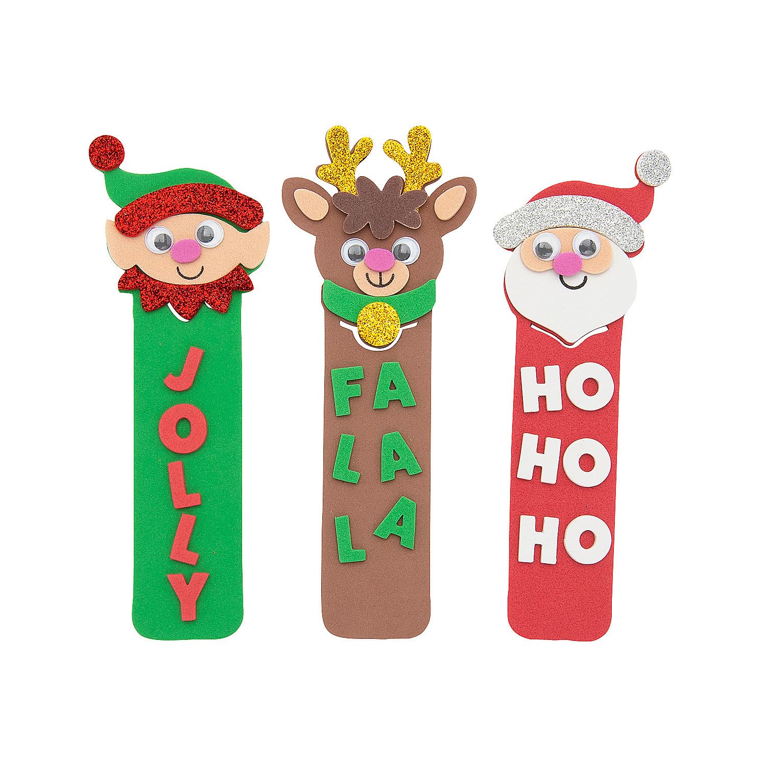 Reindeer Popsicle Stick Bookmark Paper Articulated Reindeer Puppet