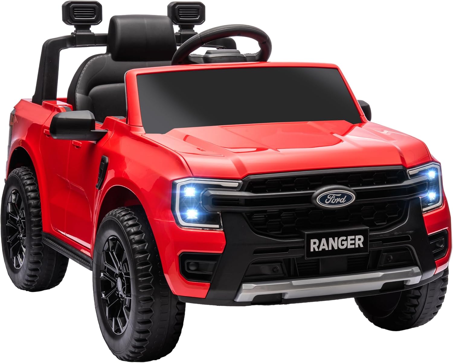 Amazon.com: Qaba Ford Ranger Licensed 12V Kids Ride on Truck, Toddler ...