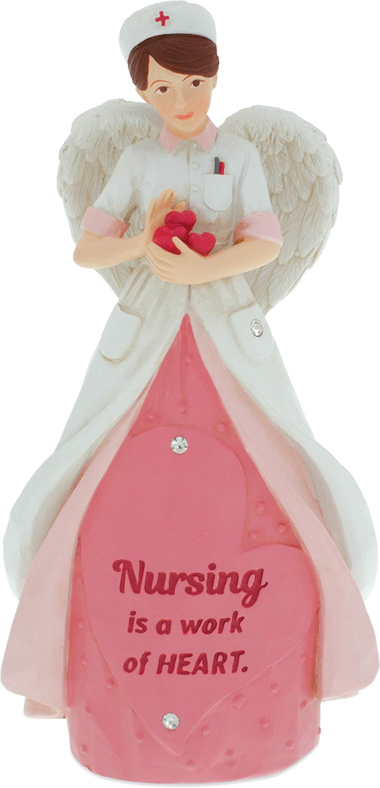 Amazon.com: Dicksons God Took Best Angels Made Nurses White 8 inch ...