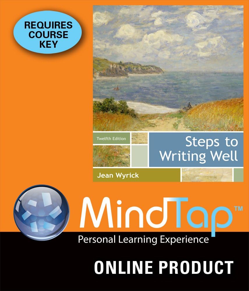 Amazon.com: MindTap English for Wyrick's Steps to Writing Well, 12th ...